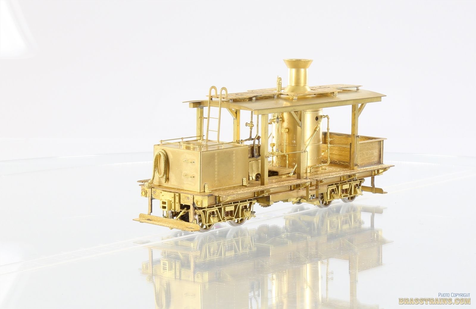 On3 Brass Model Train - PSC 15130 Japan 10-Ton Class A Logging Climax ...