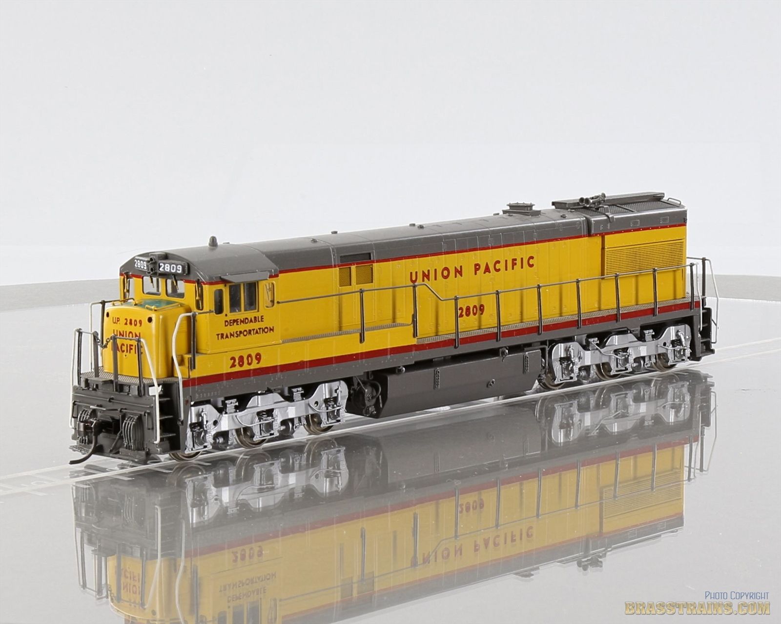 HO Brass Model Train - OMI 1958 UP Union Pacific GE U28C Diesel #2801 ...