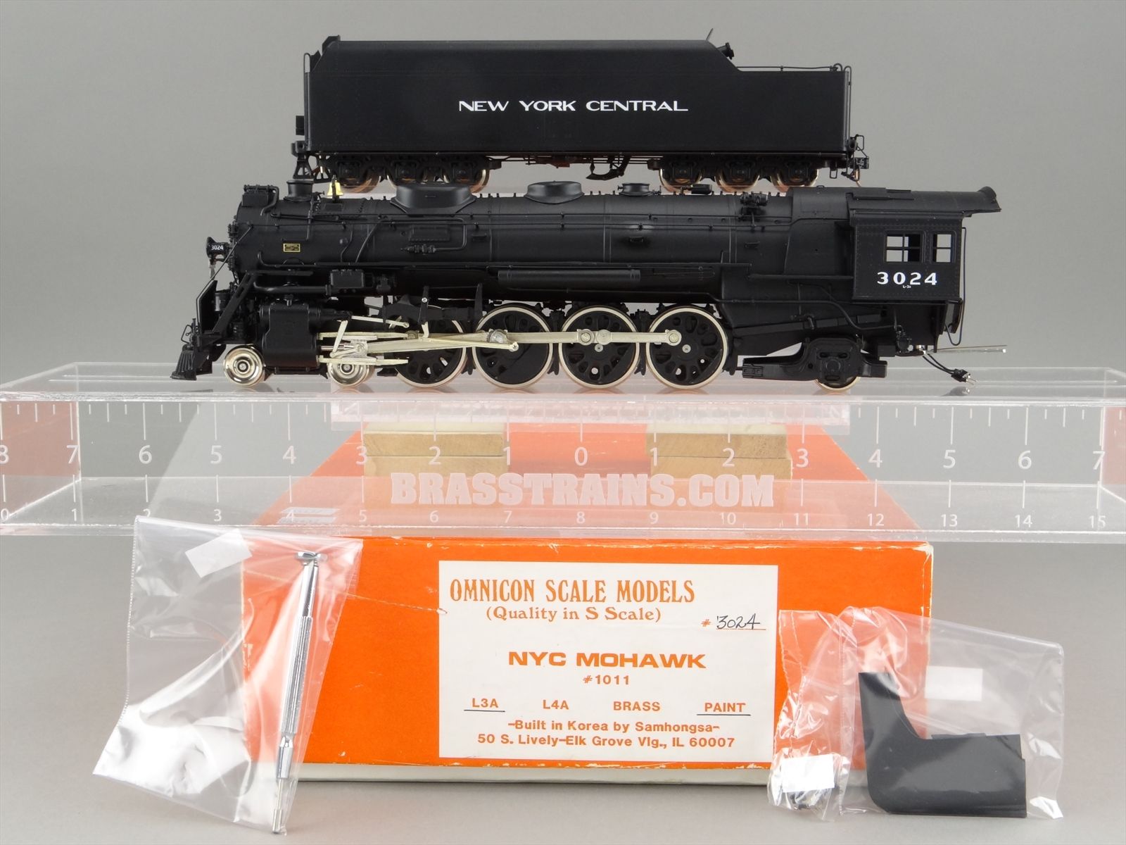 S Scale Brass Model Train - Omnicon Samhongsa NYC 4-8-2 L3A Mohawk ...