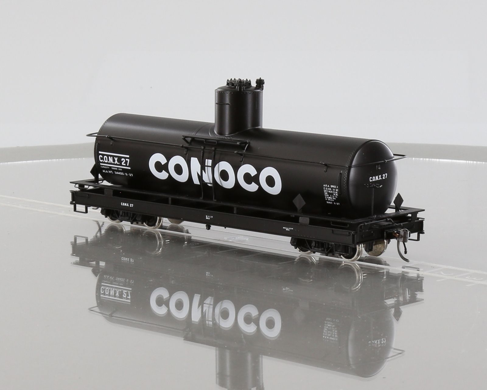 Sn3 Scale Brass PBL Milestone Models Conoco Tank Car #27 - Wide Frame ...