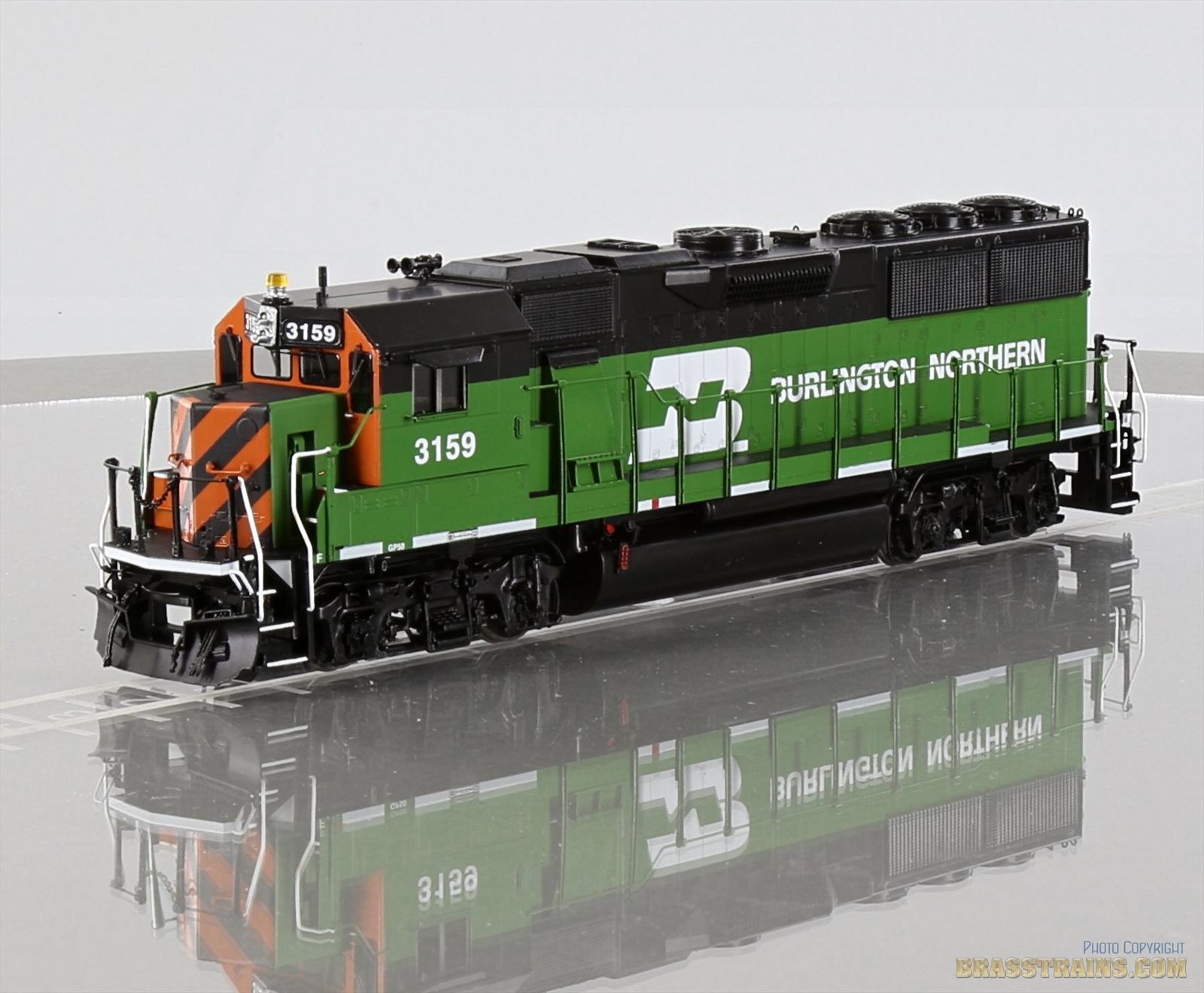 HO Brass Model Train - OMI Overland 5629.1 BN GP50 Burlington Northern #3159 - F/P - 1999 Run