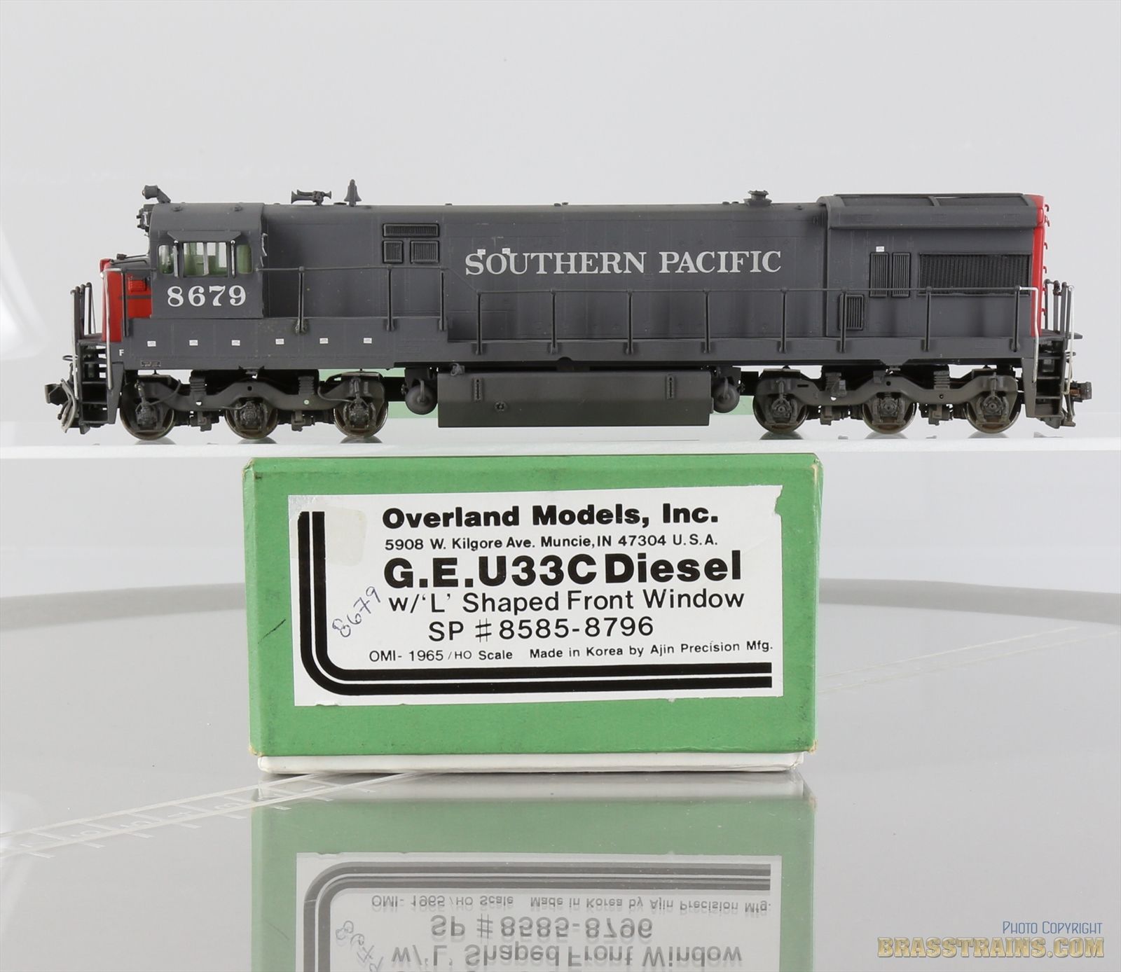 HO Scale Brass - OMI 1965 Overland SP Southern Pacific GE U33C Diesel Locomotive #8679 - Custom ...