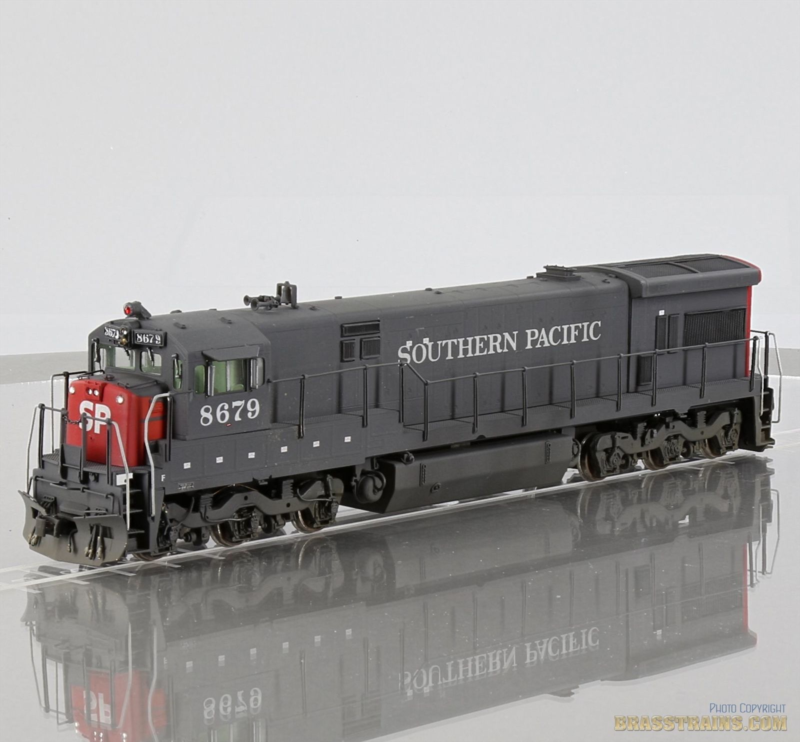 HO Scale Brass - OMI 1965 Overland SP Southern Pacific GE U33C Diesel Locomotive #8679 - Custom ...