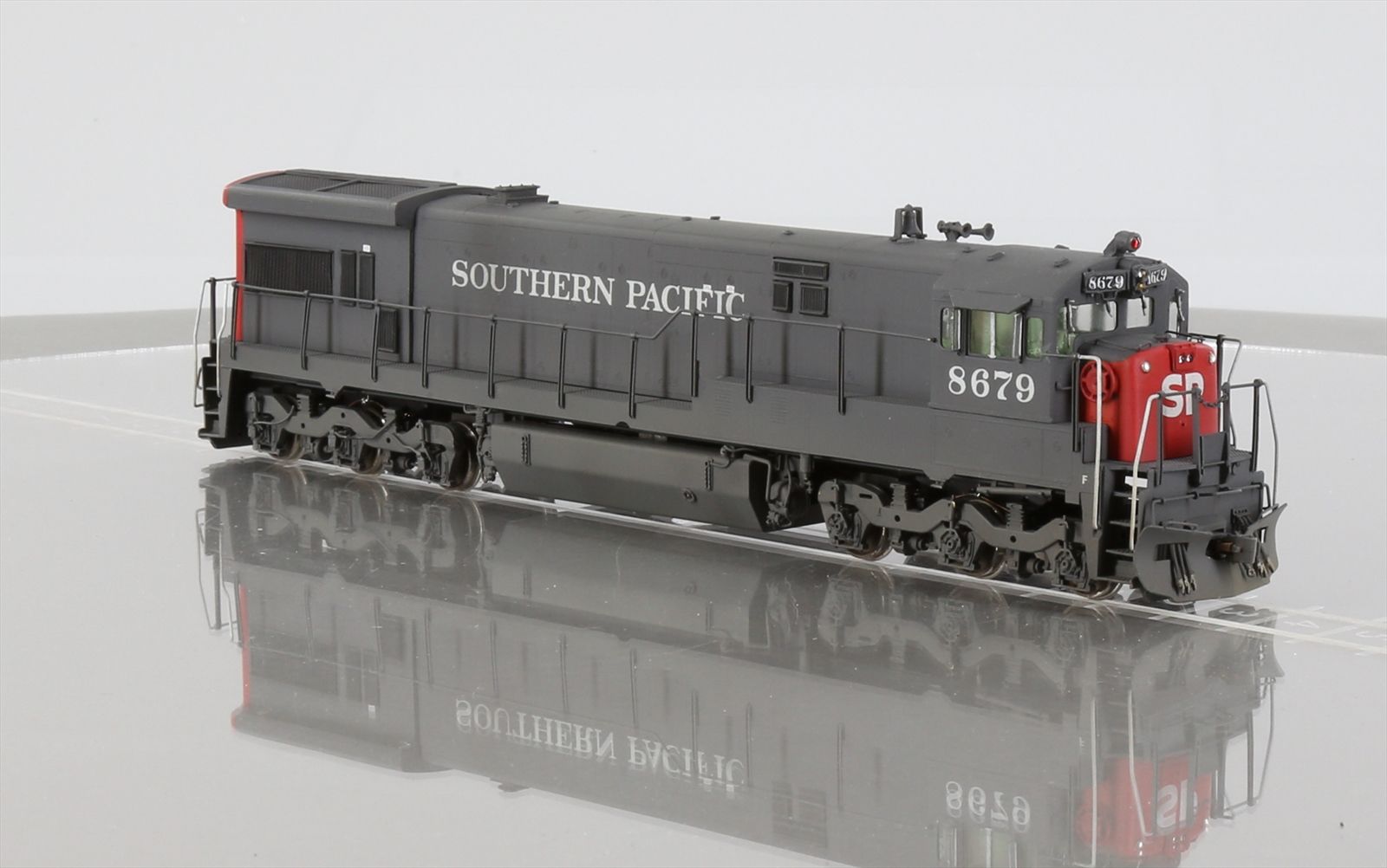 HO Scale Brass - OMI 1965 Overland SP Southern Pacific GE U33C Diesel Locomotive #8679 - Custom ...