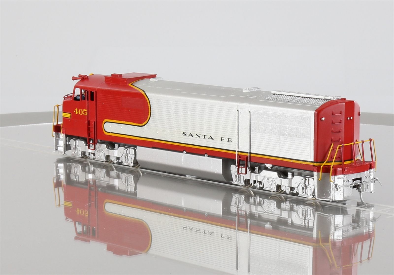 HO Scale Brass Model Train - HM Hallmark GE U30CG Diesel AT&SF Santa Fe ...