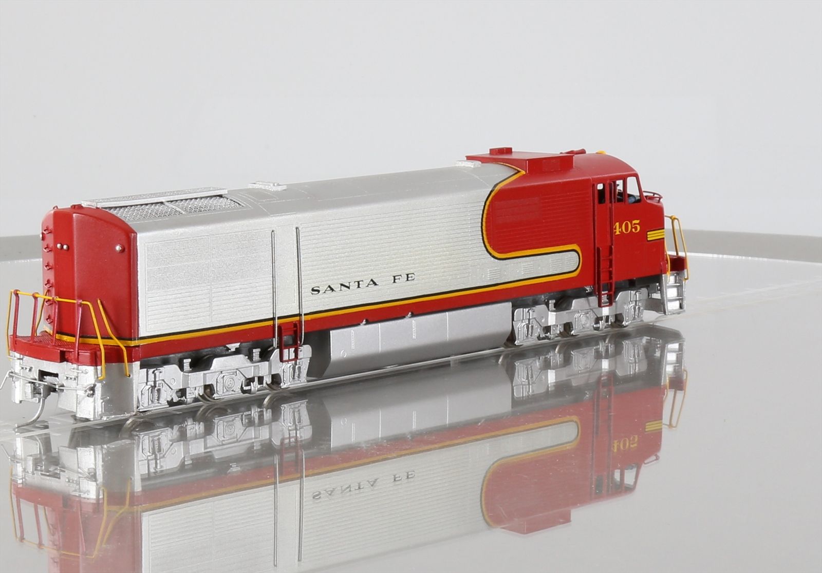HO Scale Brass Model Train - HM Hallmark GE U30CG Diesel AT&SF Santa Fe ...