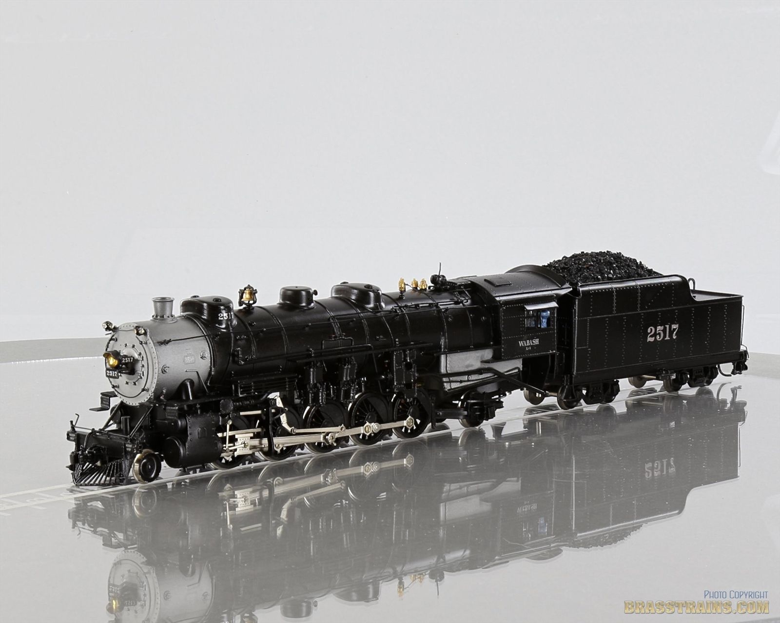 HO Brass Model Train - Sunset Models Samhongsa Wabash L-1 2-10-2 #2517 ...