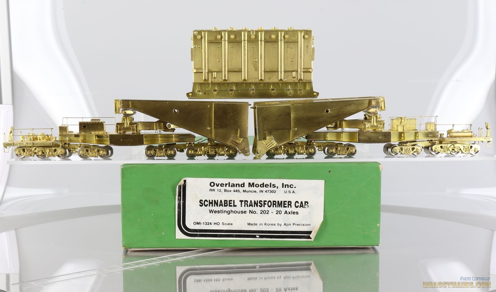 HO Brass Model Train - OMI 1324 Overland Schnabel Transformer Car ...