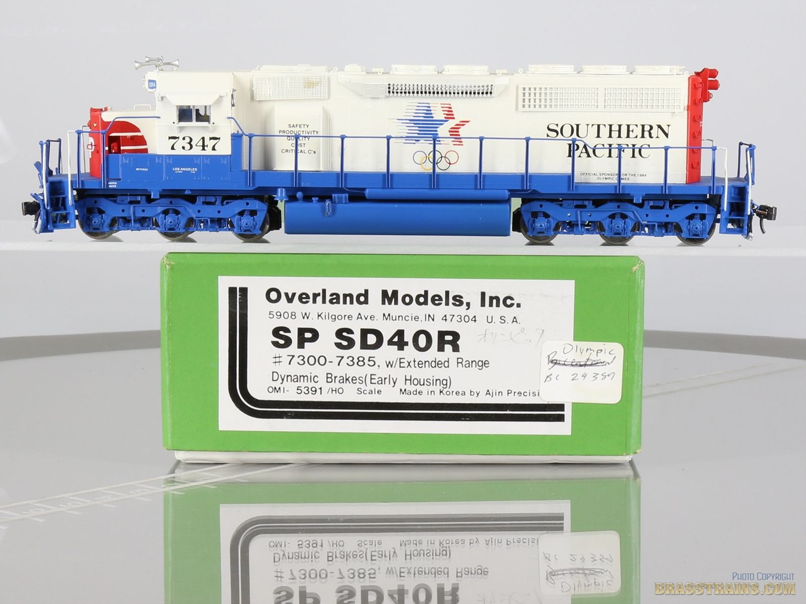 HO Scale Brass - OMI 5391 Overland SP SD40R Southern Pacific #7347 Olympic Paint Scheme - Custom