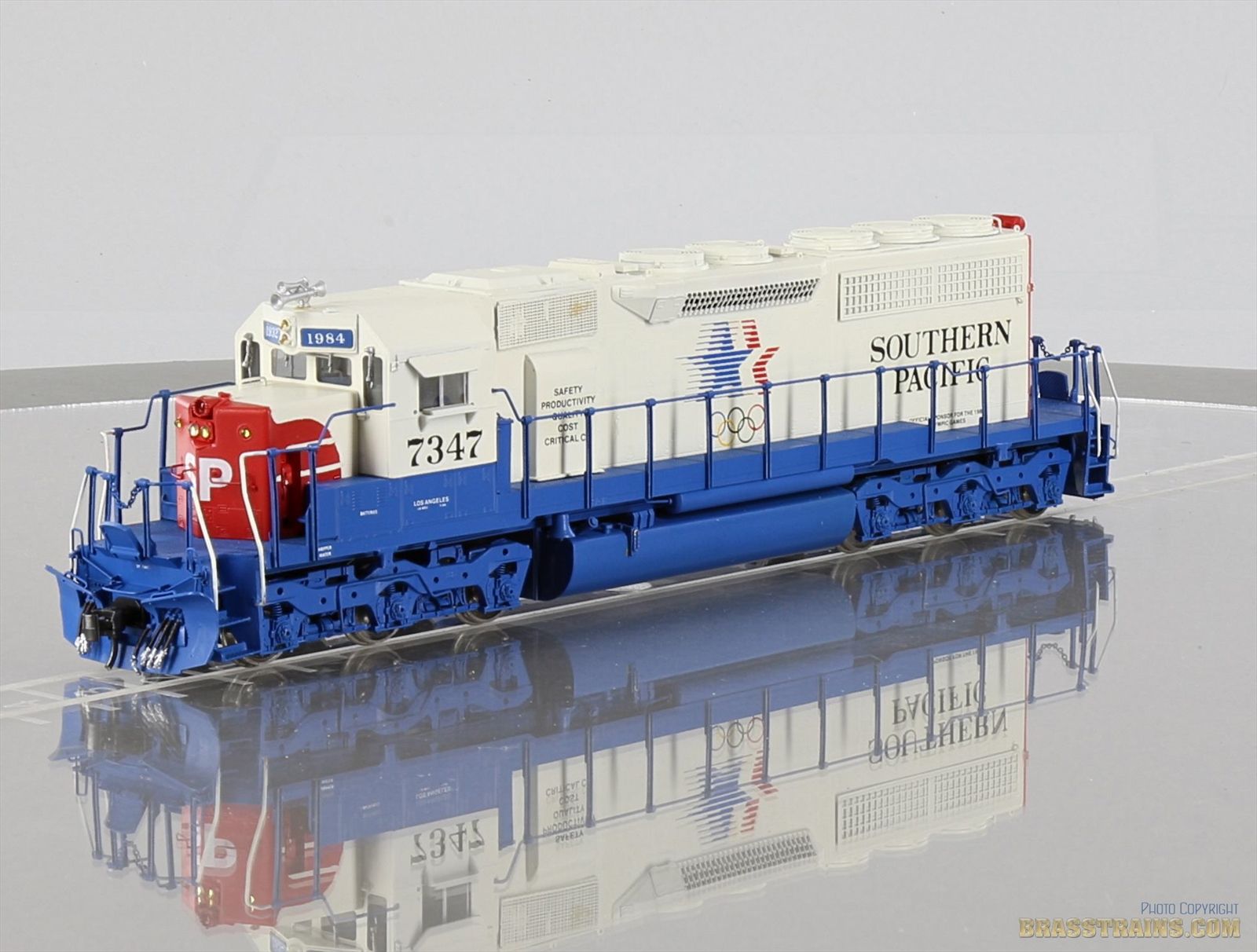 HO Scale Brass - OMI 5391 Overland SP SD40R Southern Pacific #7347 Olympic Paint Scheme - Custom
