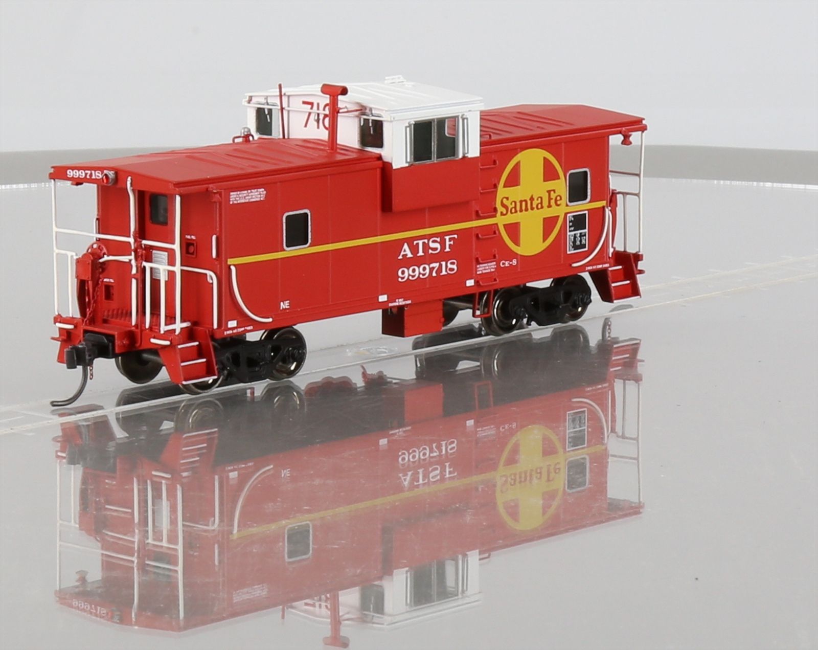 HO Brass Model Train - OMI 4212.2 Overland ATSF Santa Fe CE-8 Caboose ...