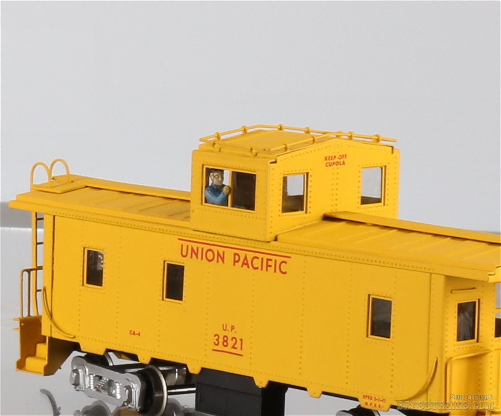 HO Brass Model - Balboa UP Union Pacific CA-4 Steel Caboose - Custom #3821