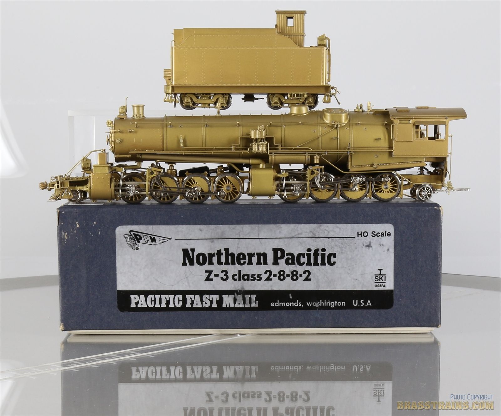 HO Scale Brass Model Train - PFM Pacific Fast Mail SKI NP Northern ...
