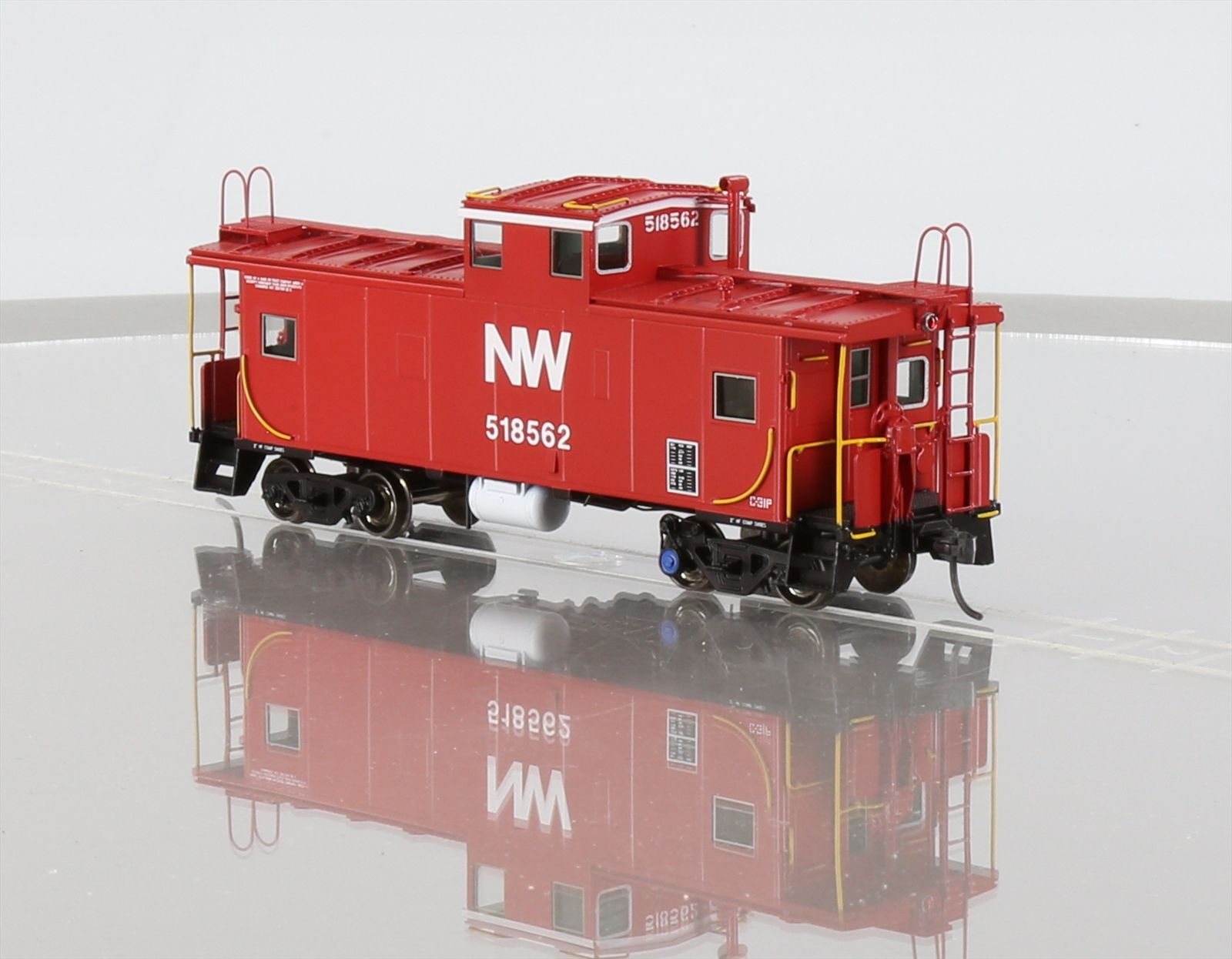 HO Brass Model - OMI 4261.2 Overland N&W C-31P Caboose #518562 w/ Interior & Lights