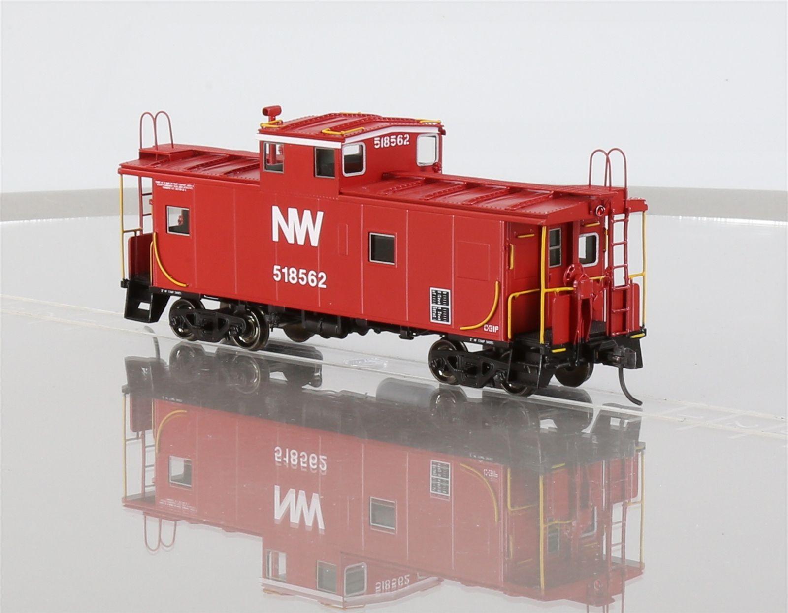 HO Brass Model - OMI 4261.2 Overland N&W C-31P Caboose #518562 w/ Interior & Lights