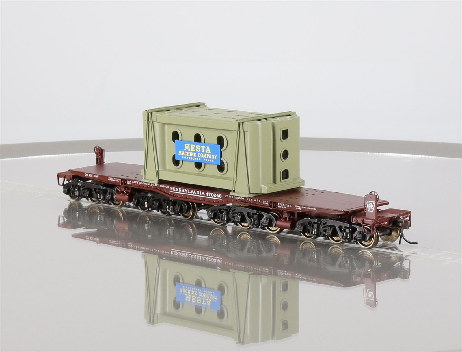 HO Brass Model Train - Rail Classics R-146 PRR F-38 Heavy Duty Flat Car ...