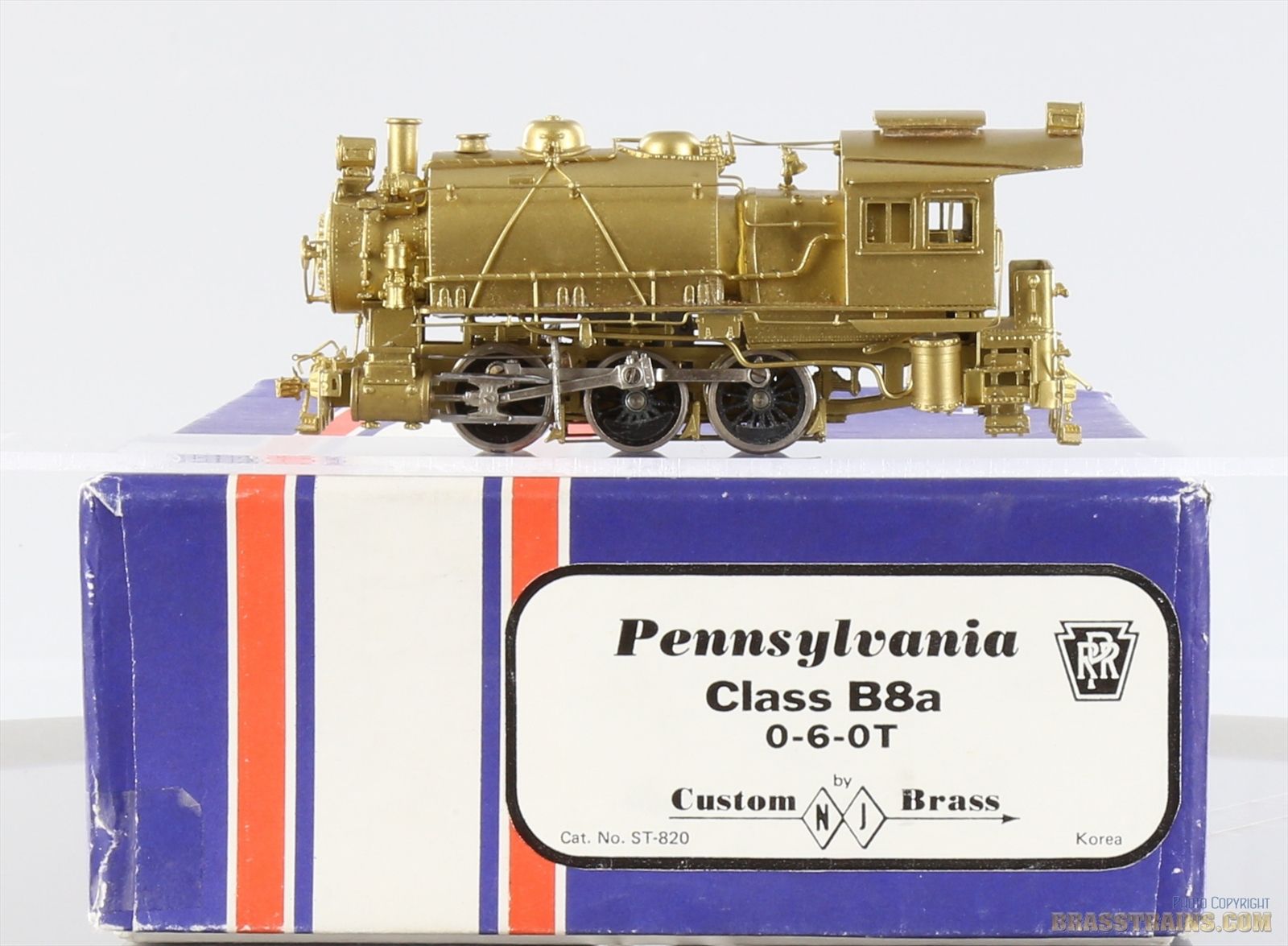 HO Brass Model Train - NJCB Custom Brass ST-820 PRR Pennsylvania 0-6-0T ...