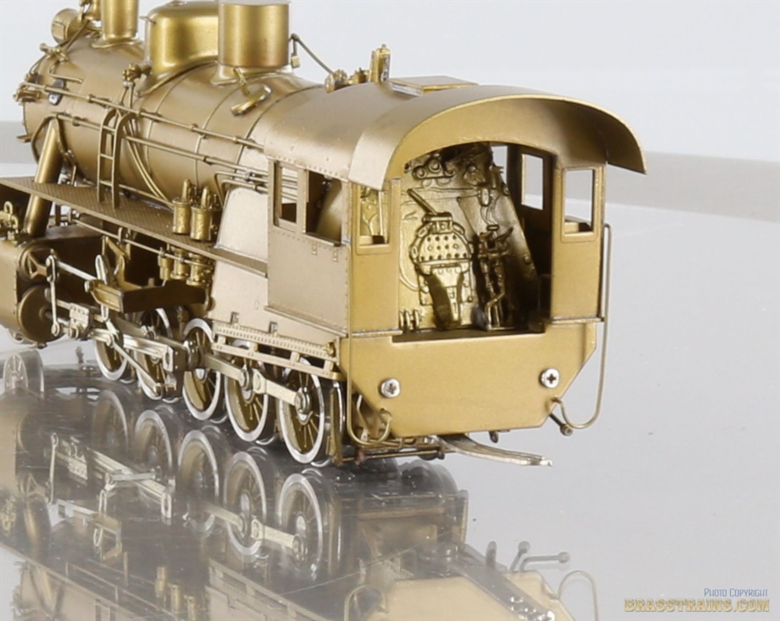HO Brass Model Train - Custom Brass NJCB Reading J-1 2-10-0 - Unpainted