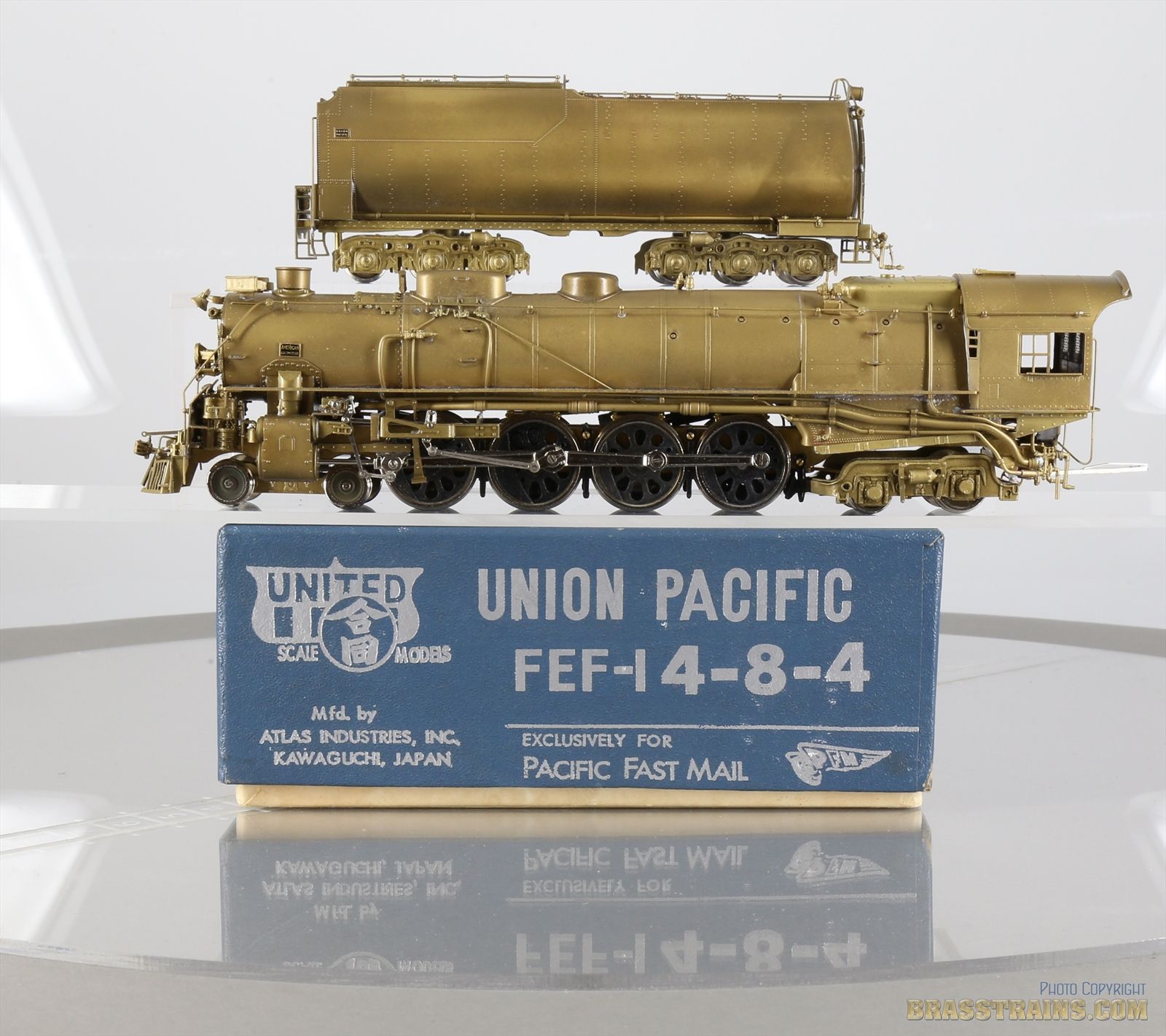 HO Brass Model Train - PFM UP Union Pacific 1974 Run 4-8-4 FEF-1 #813 ...