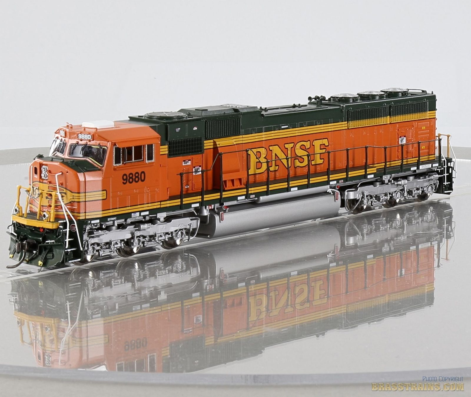 HO Brass - OMI 7901.1 Overland BNSF SD70MAC Heritage II Diesel #9880 GPS Dome w/ DCC & Sound