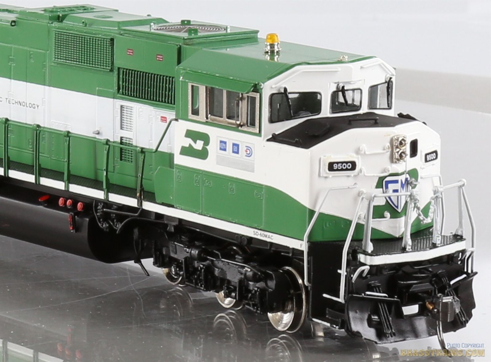 HO Brass - OMI 5846.1 Overland BN Burlington Northern GM EMD SD60MAC Diesel #9500 w/ Sound & DCC