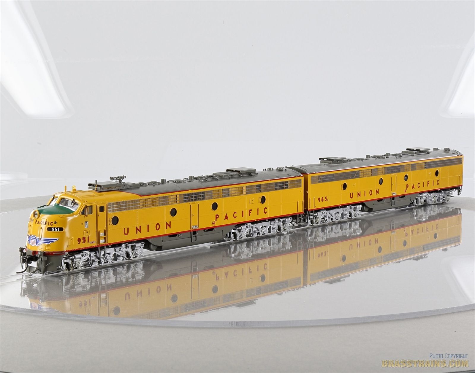 HO Brass Model Train - OMI #6225.1 Overland UP Union Pacific ABA E9 ...