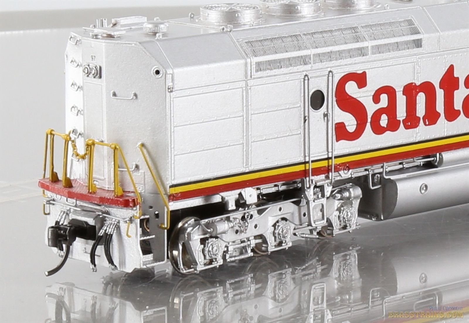 HO Brass Model Train - OMI 5992 Overland ATSF Santa Fe SDFP45 Diesel #97 - Custom - w/DCC + Sound