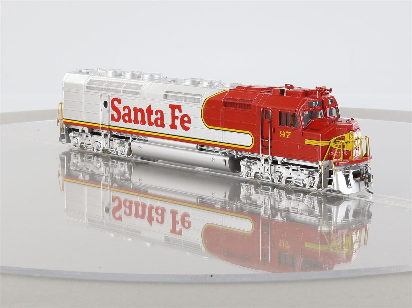 HO Brass Model Train - OMI 5992 Overland ATSF Santa Fe SDFP45 Diesel #97 - Custom - w/DCC + Sound