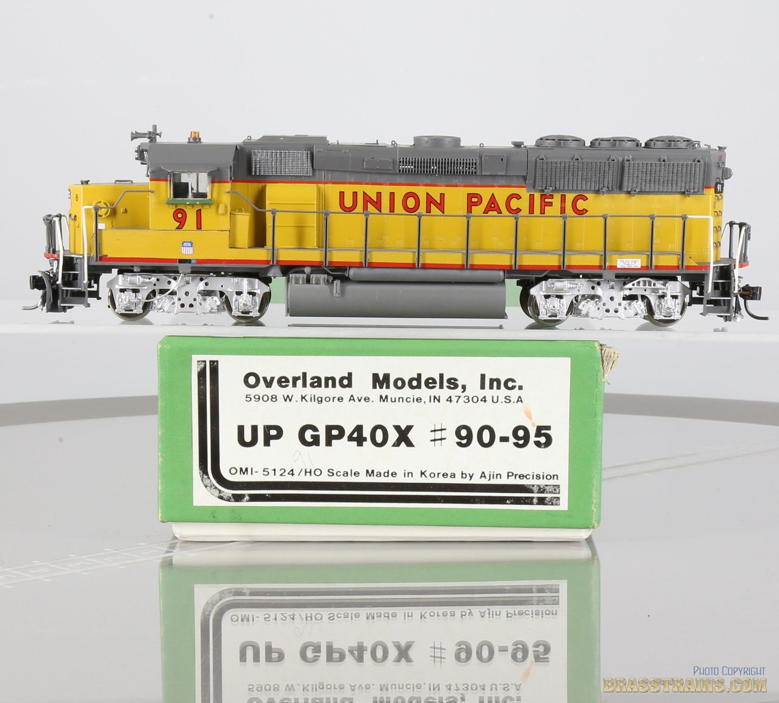 HO Scale Brass - Overland OMI 5124 UP Union Pacific GP40X Diesel - #91 Custom - w/Sound + DCC