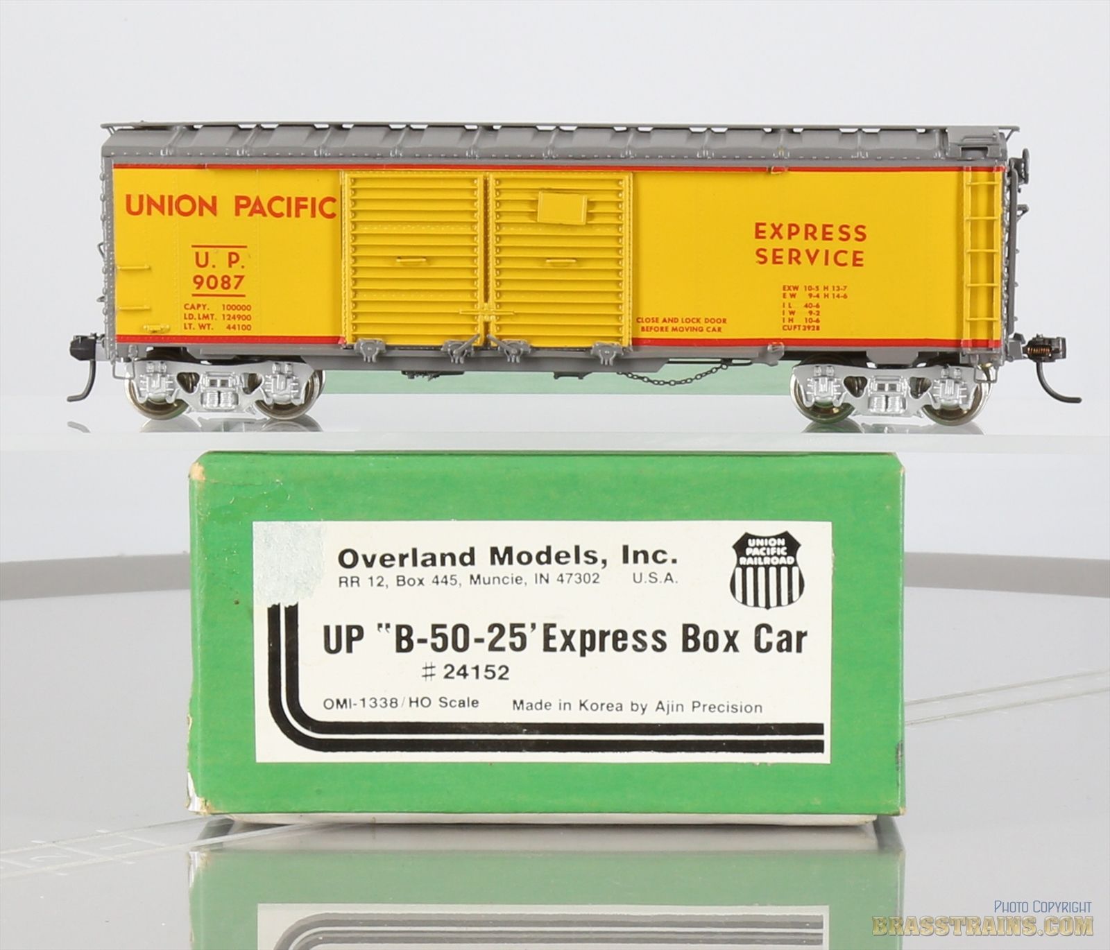 HO Brass Model Train - OMI 1338 UP Union Pacific B-50-25 Express Box ...
