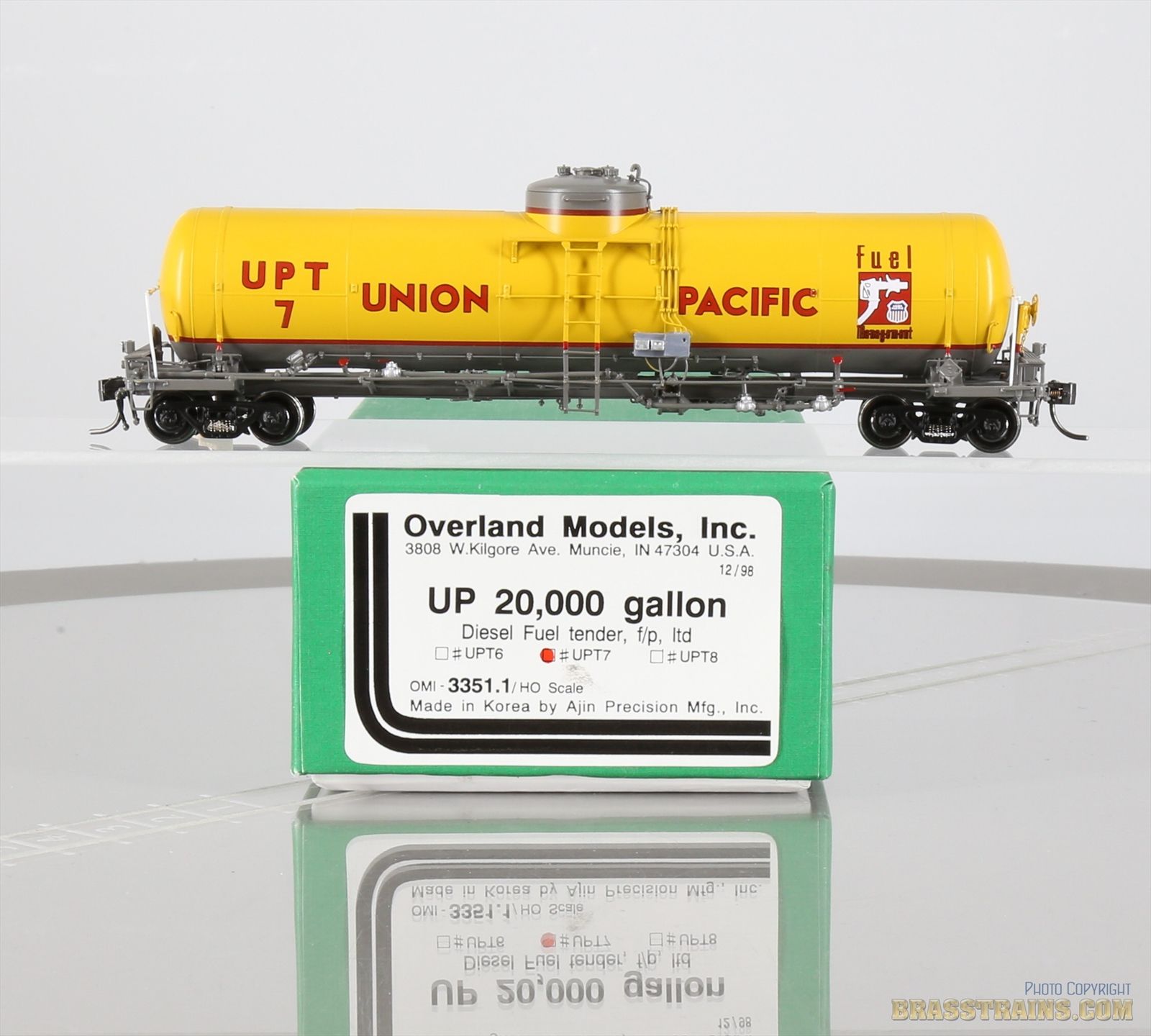 HO Brass Model Train - OMI 3351.1 UP Union Pacific 20,000 Gallon Diesel ...