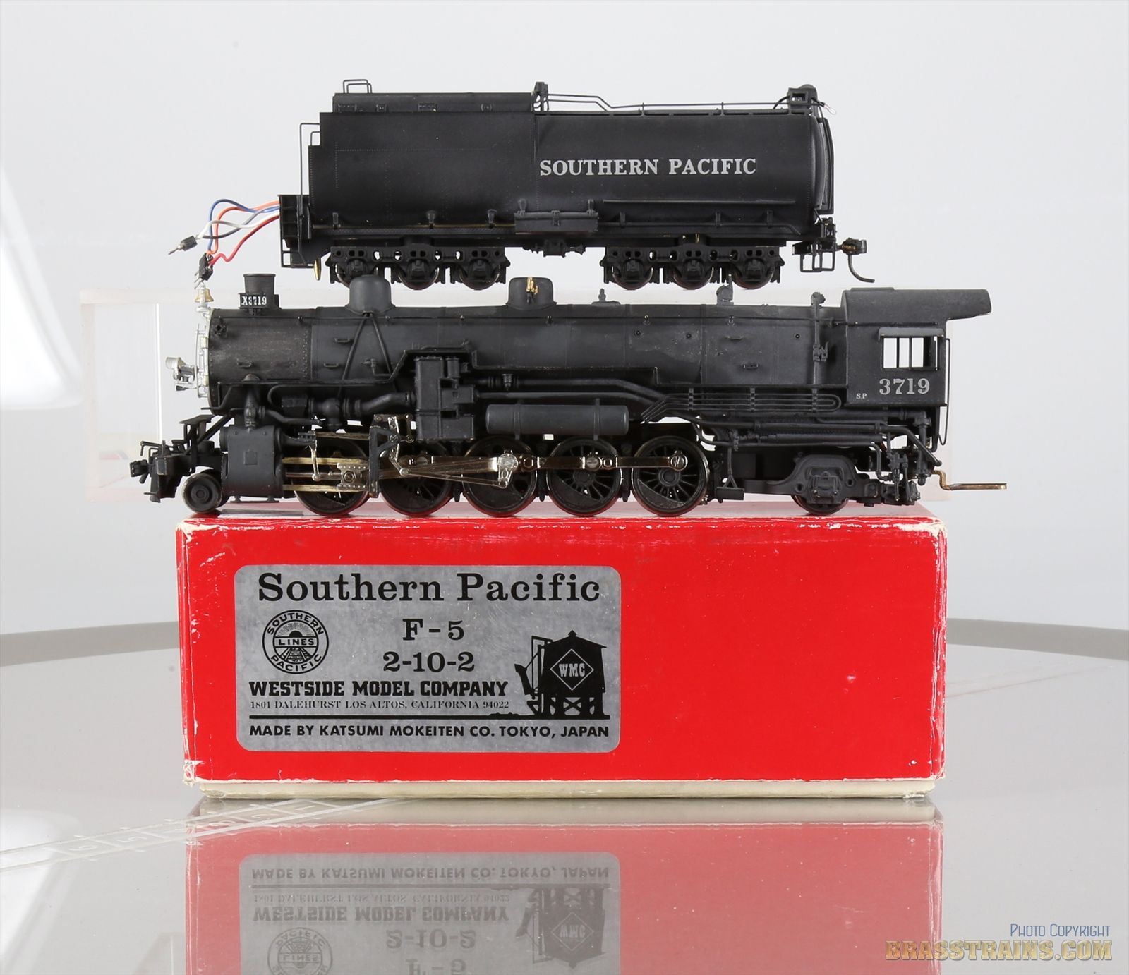 HO Brass Model Train - WMC Westside SP Southern Pacific 2-10-2 F-5 ...