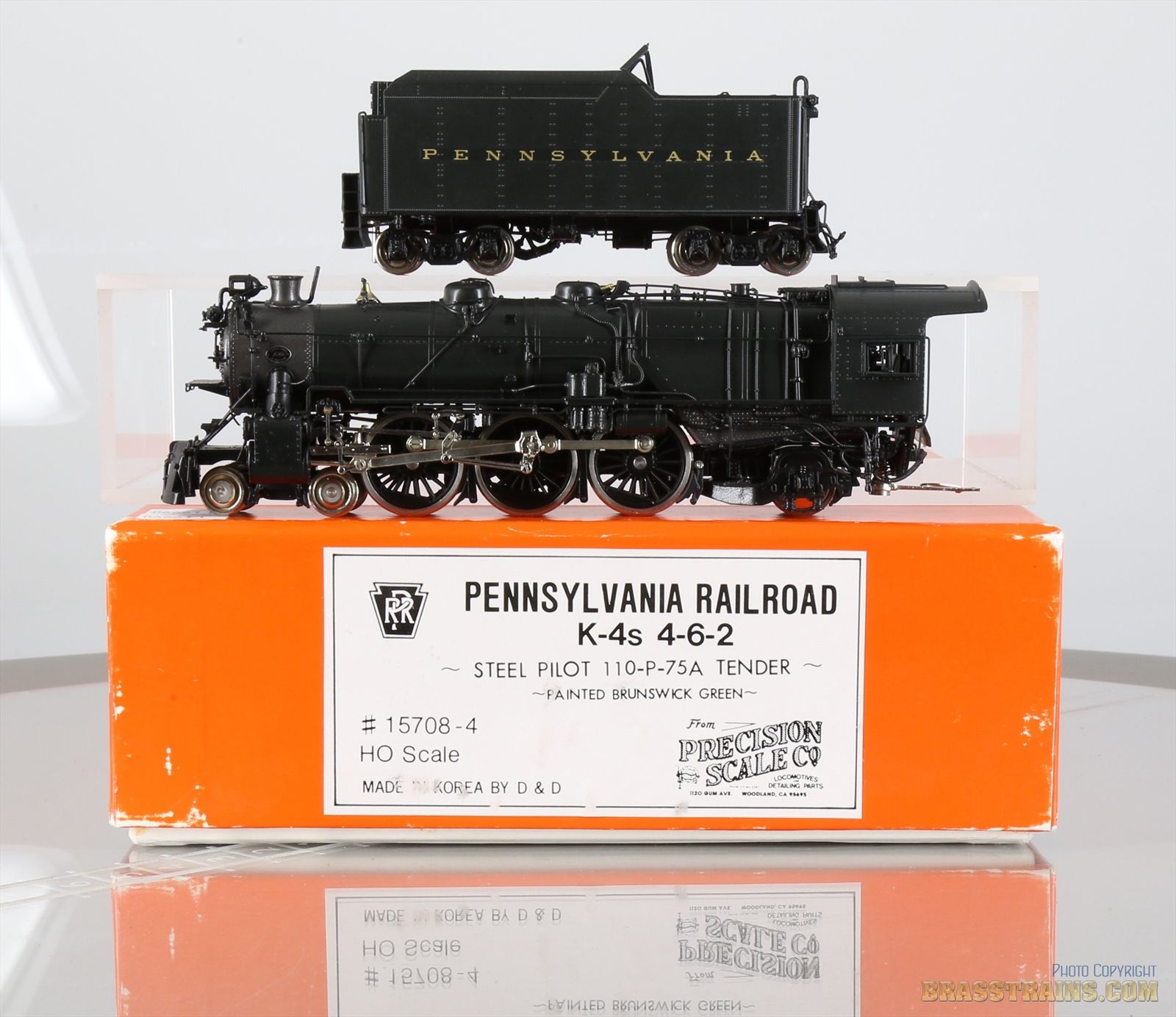 HO Scale Brass - PSC Precision Scale 15708-4 PRR Pennsylvania K-4s 4-6 ...