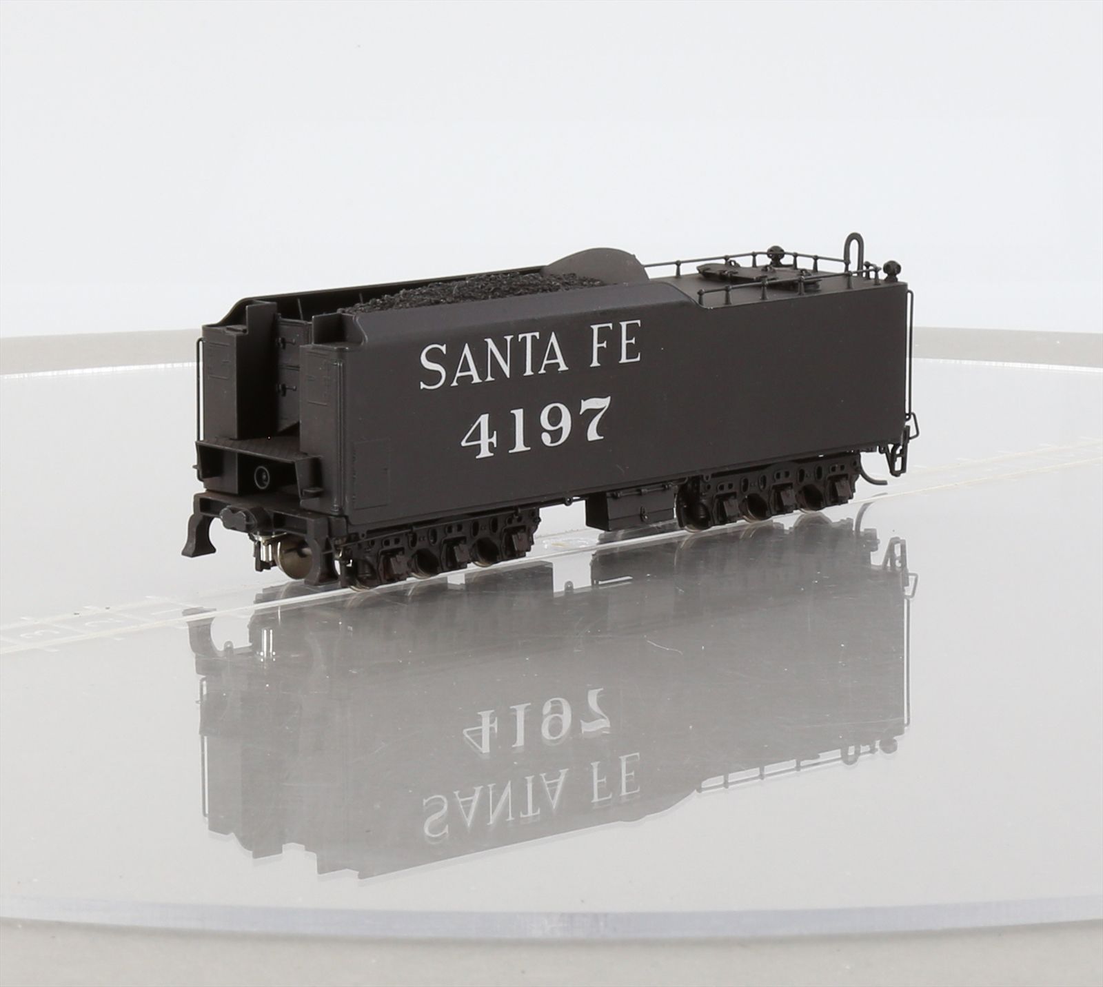 HO Scale Brass Model Train - PSC Crown 15516-1 AT&SF Santa Fe 2-8-4 #4197 Elesco FWH - F/P