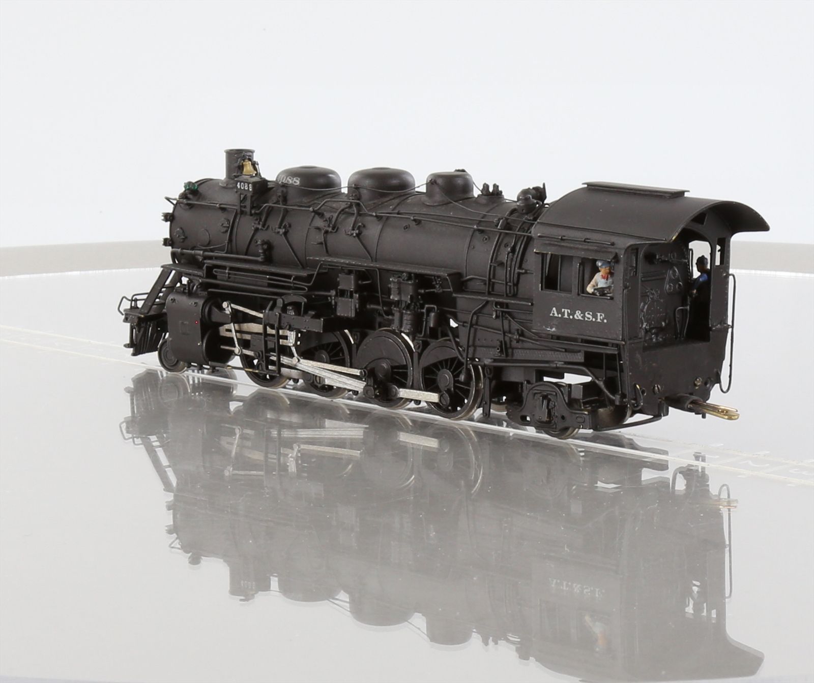HO Scale Brass Model Train - Sunset Models ATSF Santa Fe 2-8-2 4000 ...