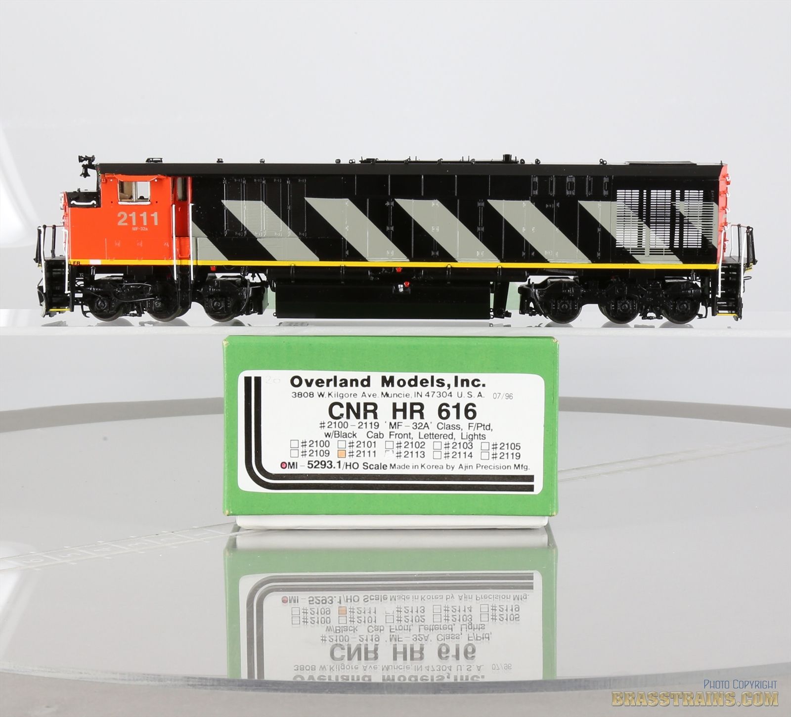 HO Brass Model Train - OMI #5293.1 Overland CNR Canadian National HR ...