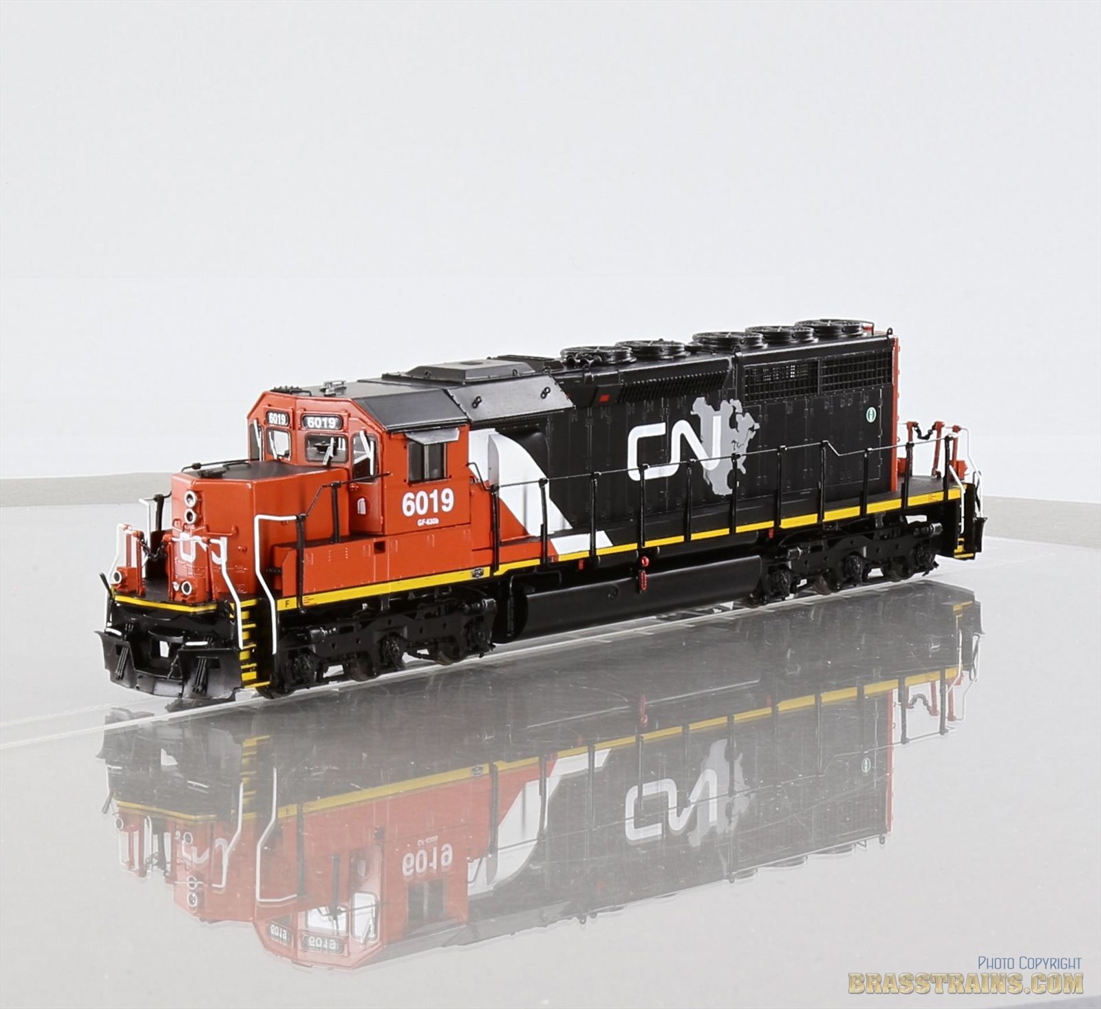 HO Brass Model Train - OMI 6652.1 Overland CN CNR Canadian National SD40u GF-630b Diesel #6019