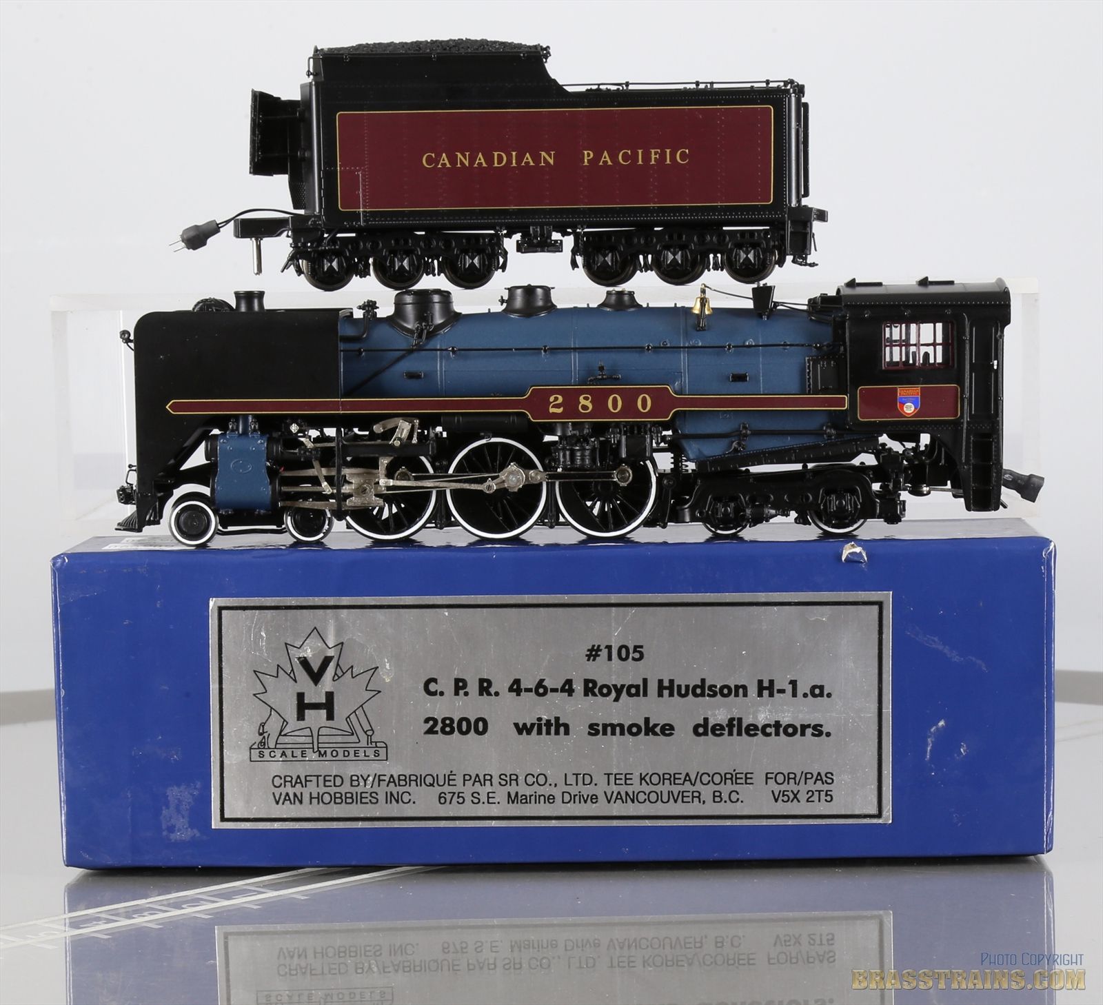 HO Brass Van Hobbies VH #105 CPR CP Canadian Pacific 4-6-4 Late Run H1a ...