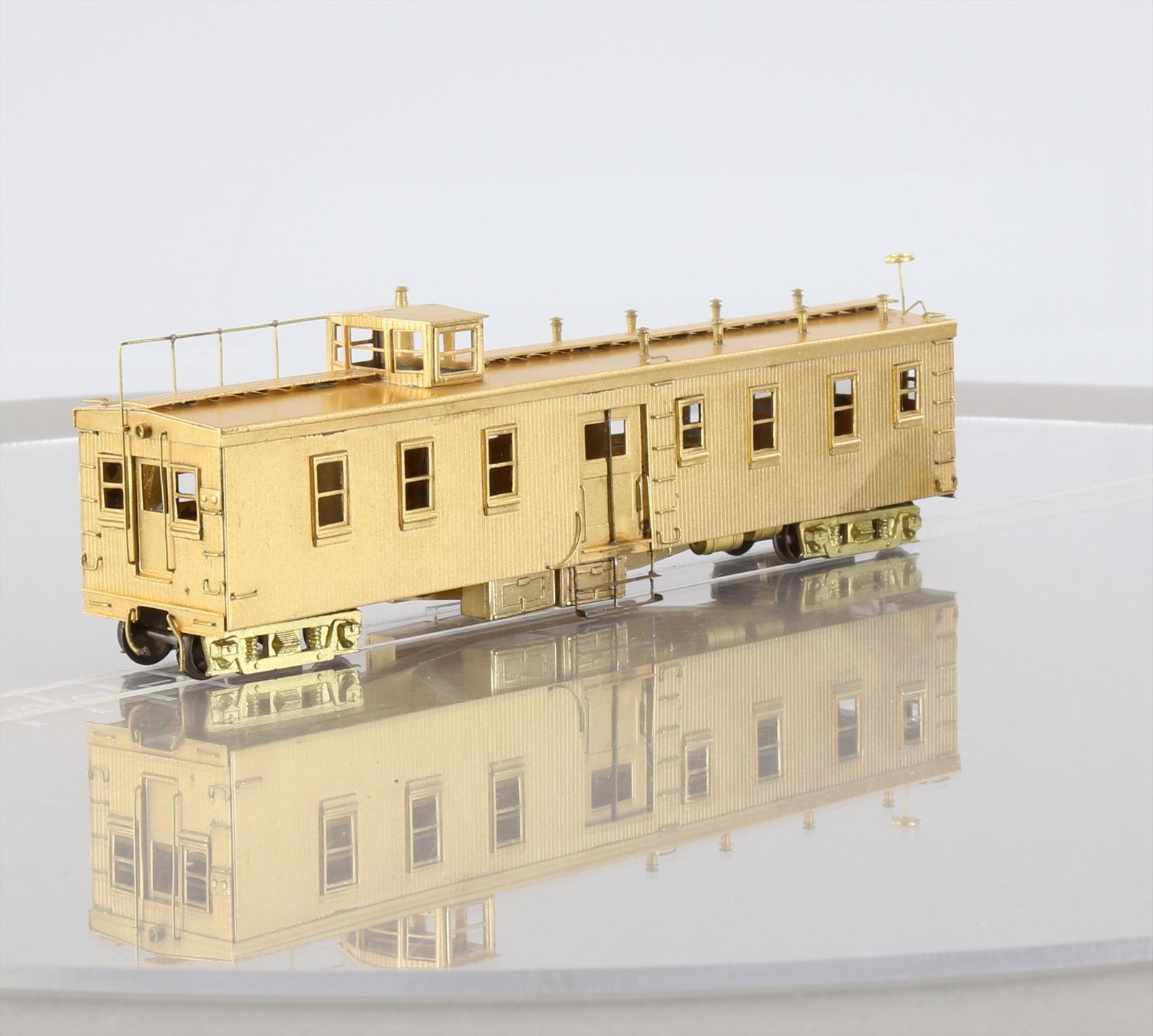 HO Scale Brass Model Train - Hallmark AT&SF Santa Fe Dynamometer Car ...