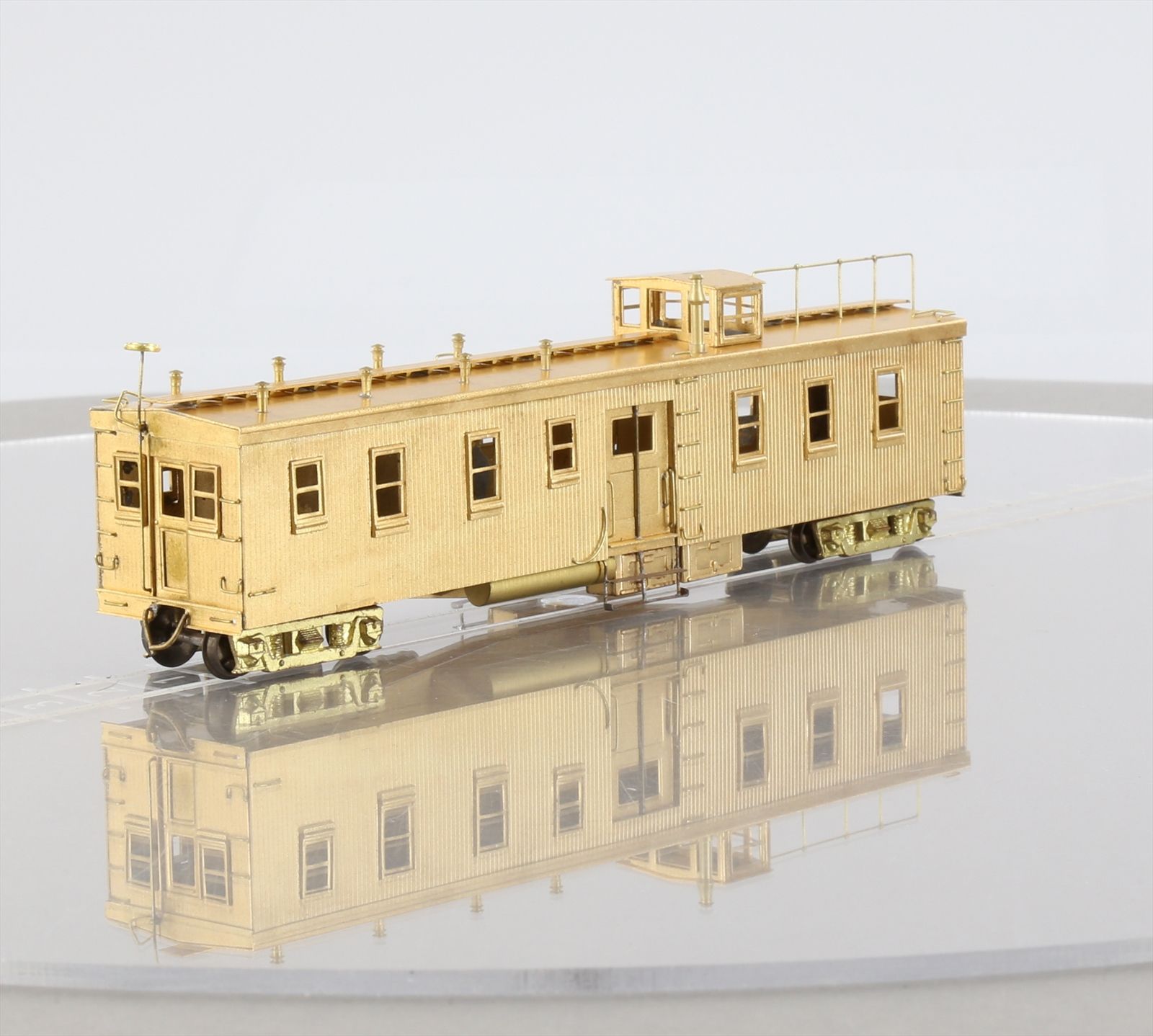 HO Scale Brass Model Train - Hallmark AT&SF Santa Fe Dynamometer Car ...