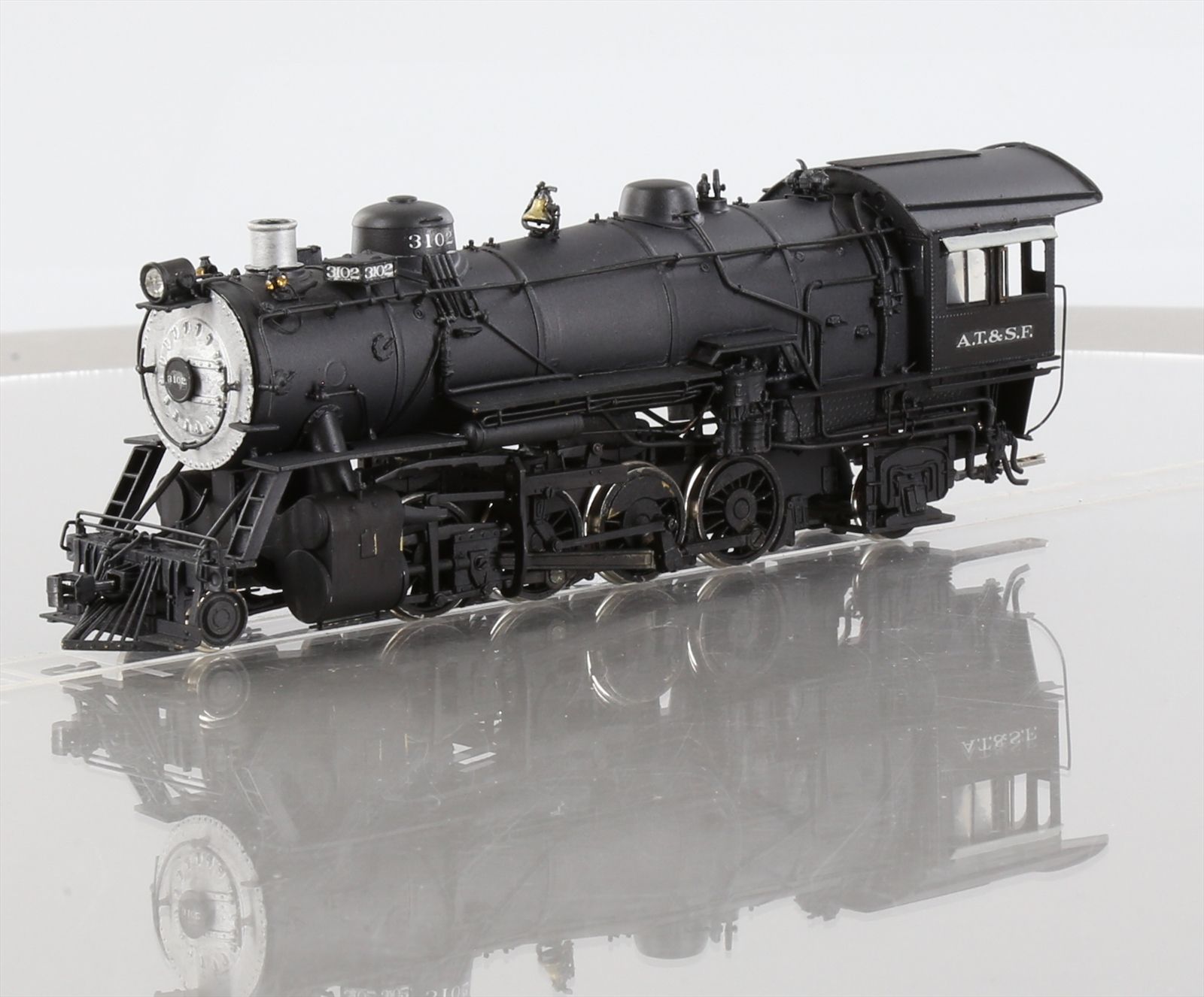 HO Brass Hallmark Models ATSF Santa Fe 2-8-2 3100 Class - Custom #3102 ...