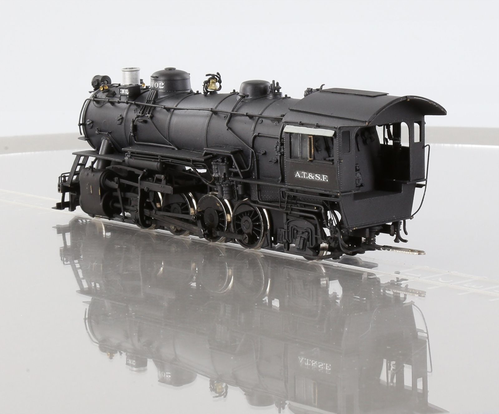 HO Brass Hallmark Models ATSF Santa Fe 2-8-2 3100 Class - Custom #3102 ...