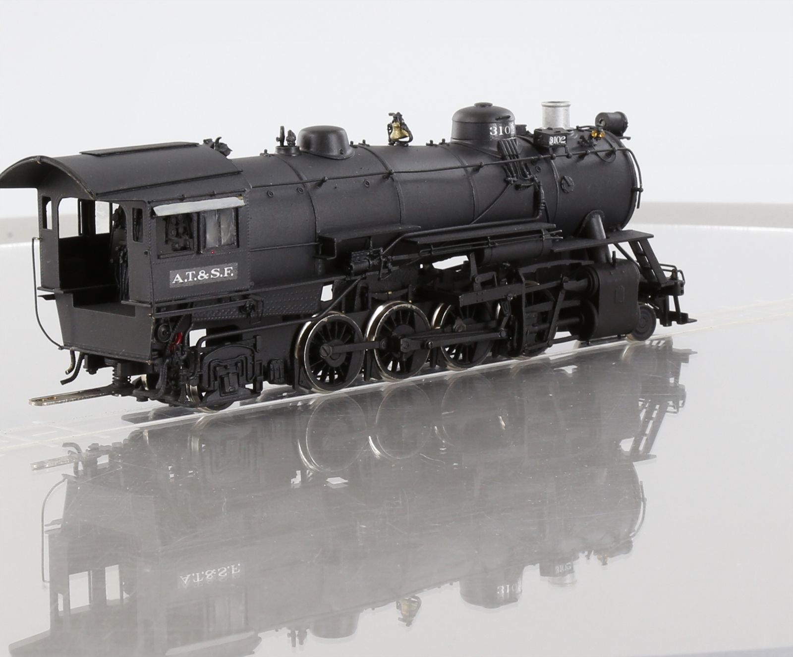 HO Brass Hallmark Models ATSF Santa Fe 2-8-2 3100 Class - Custom #3102 ...