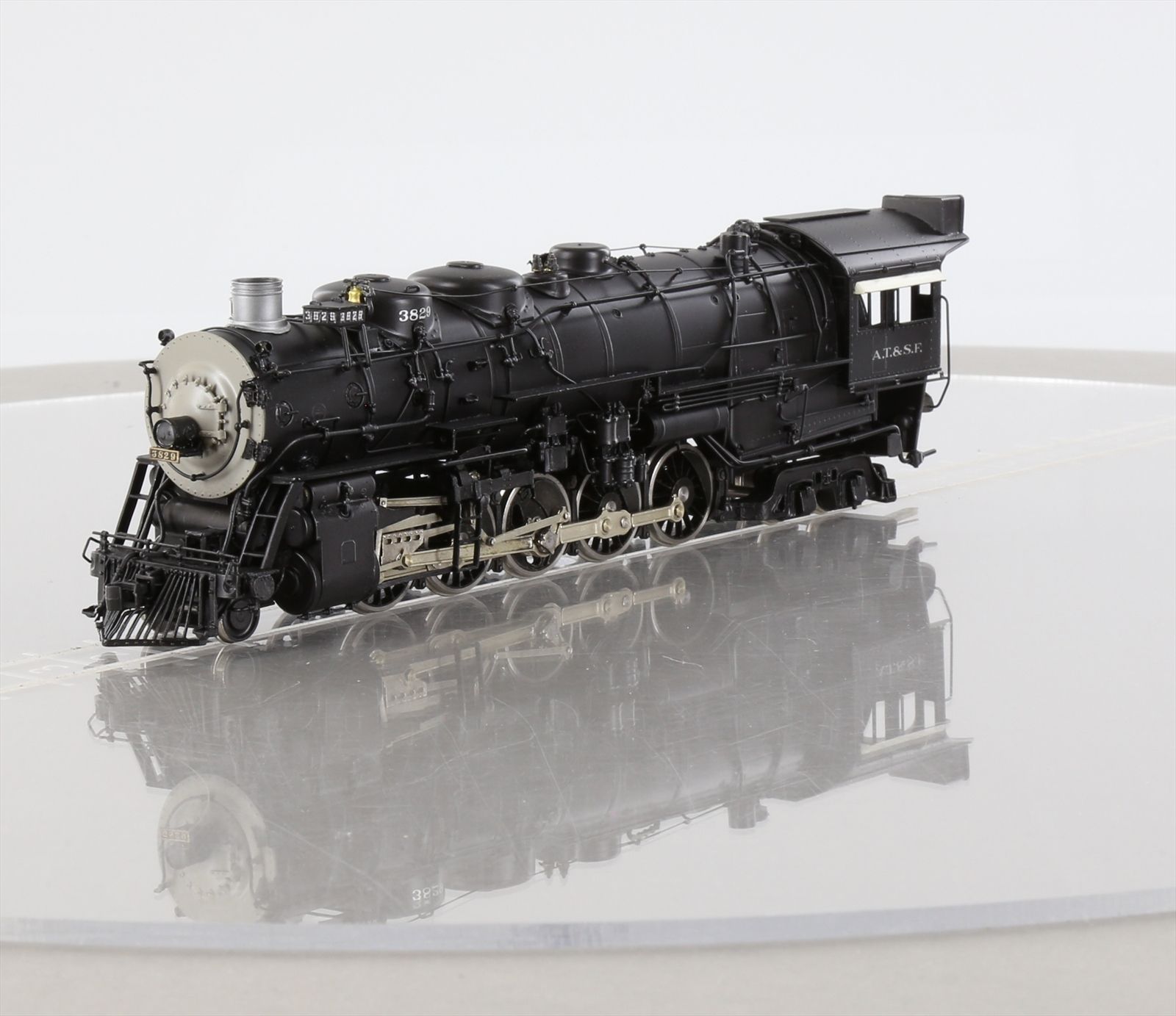 HO Brass Model Train - KEY Imports CS#52 AT&SF Santa Fe Late Run 2-10-4 ...