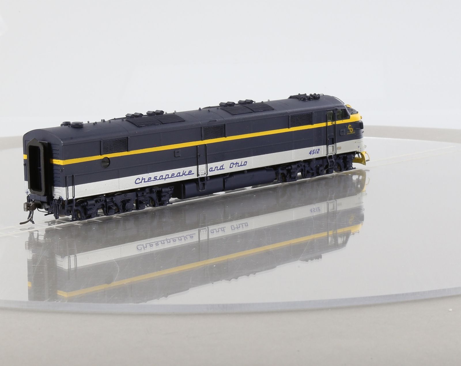 HO Scale Brass Model Train - OMI Overland 6110 C&O Chesapeake & Ohio E7 ...