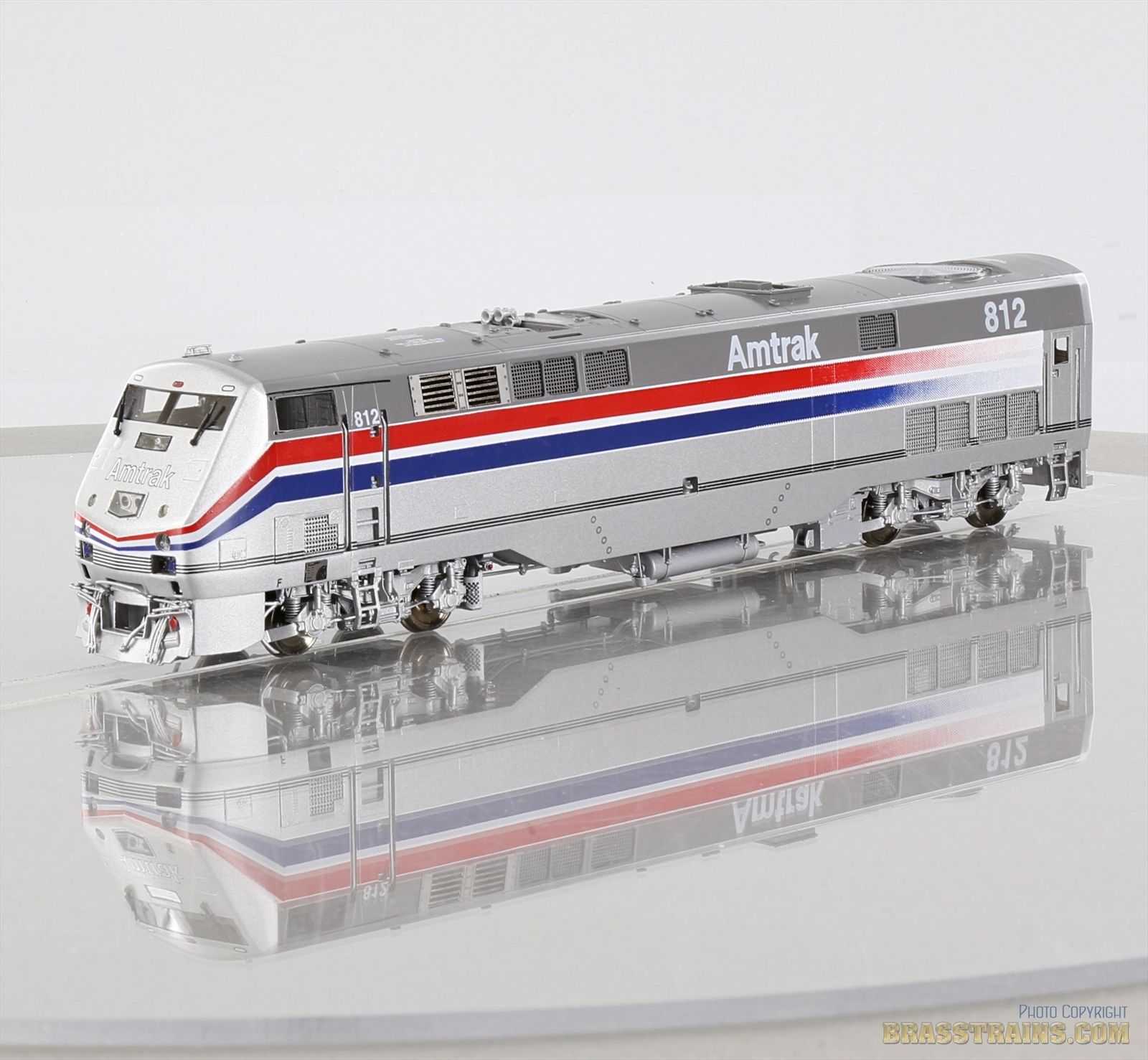 HO Scale Brass Model Train - OMI 5403.1 Overland Amtrak AMD-103 Genesis ...
