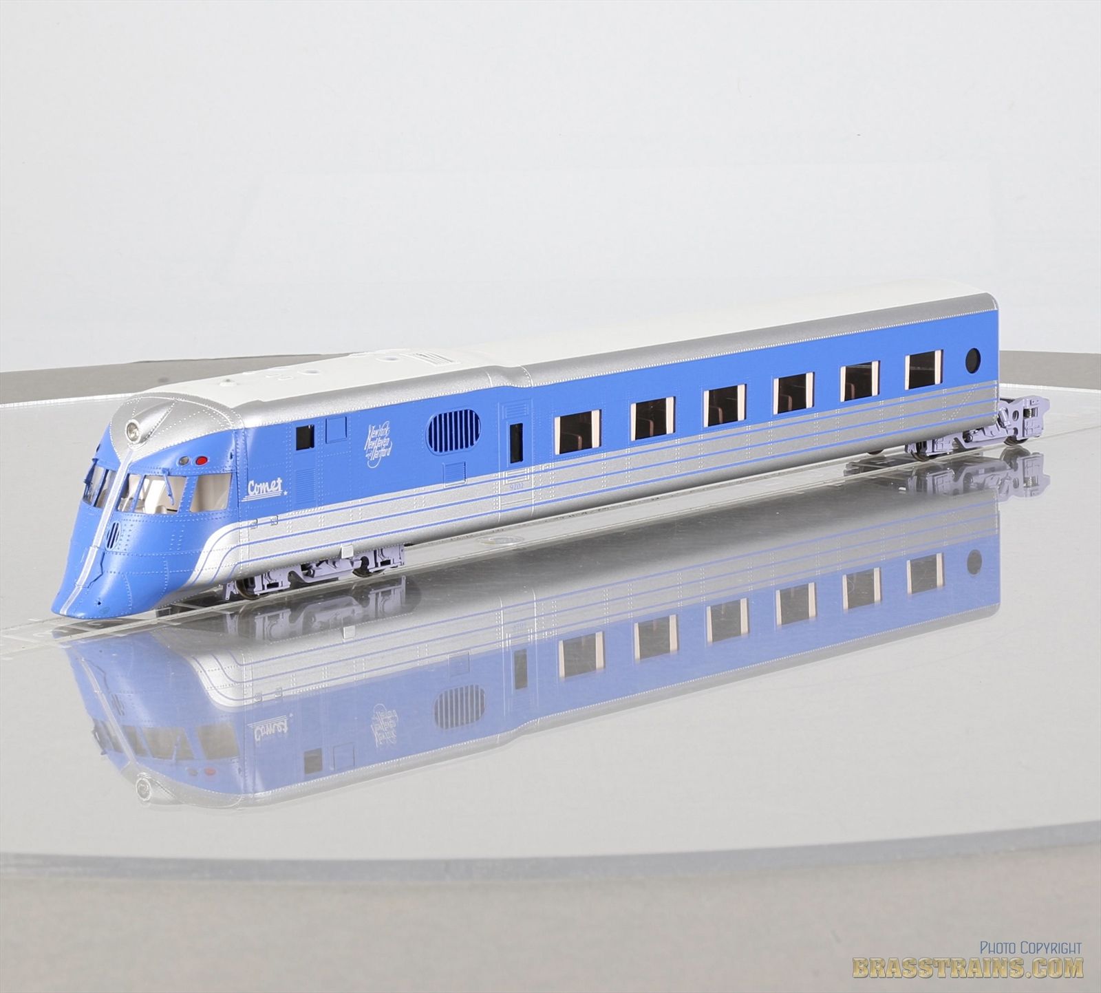 HO Brass Model Train - Railworks NH New Haven Comet 3-Unit Passenger ...