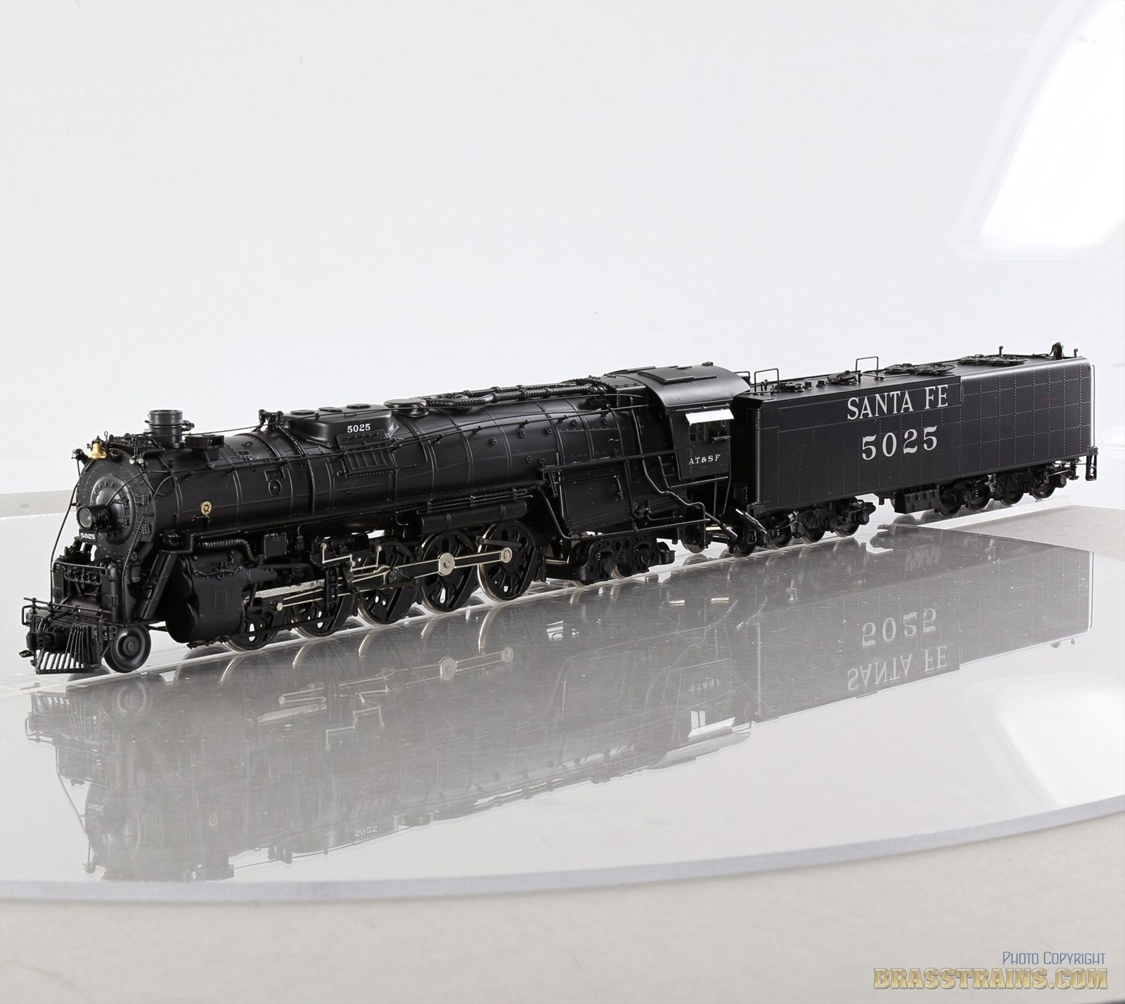 HO Scale Brass Model Train - Hallmark HM Super Crown ATSF Santa Fe 2-10 ...