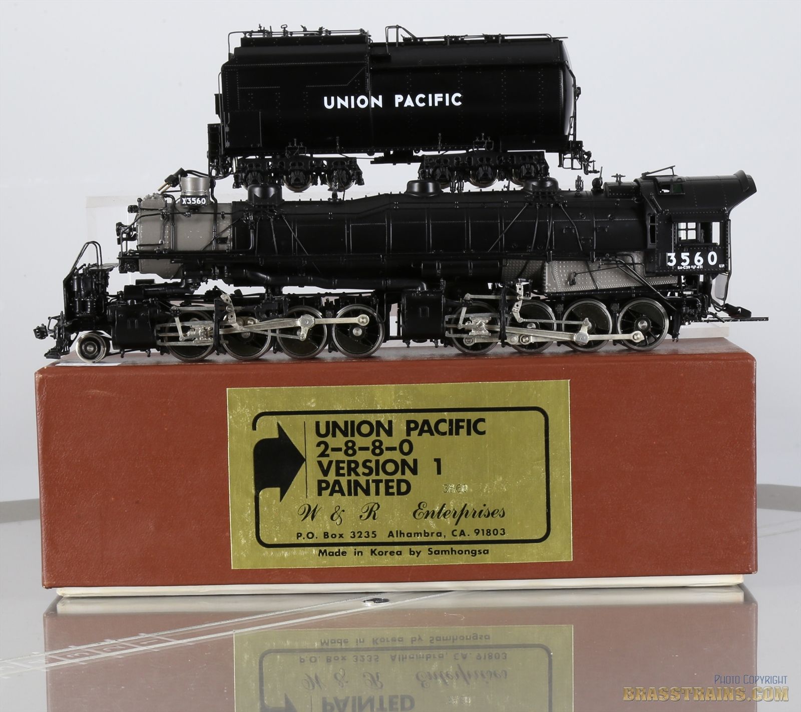 HO Scale Brass Model Train - W&R UP Union Pacific 2-8-8-0 SA-C59 Bull ...