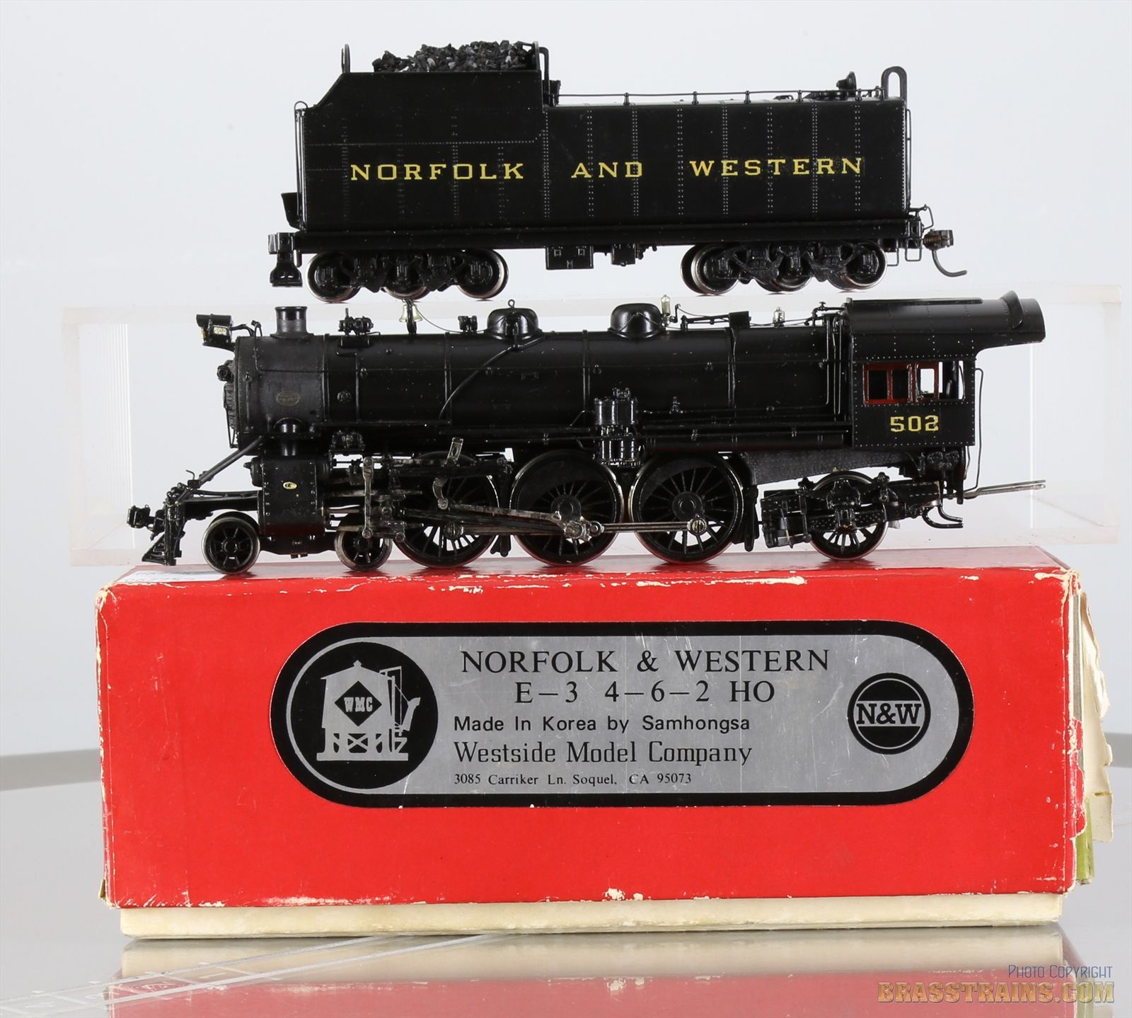 HO Scale Brass Model Train - WMC Westside N&W Norfolk & Western 4-6-2 E ...